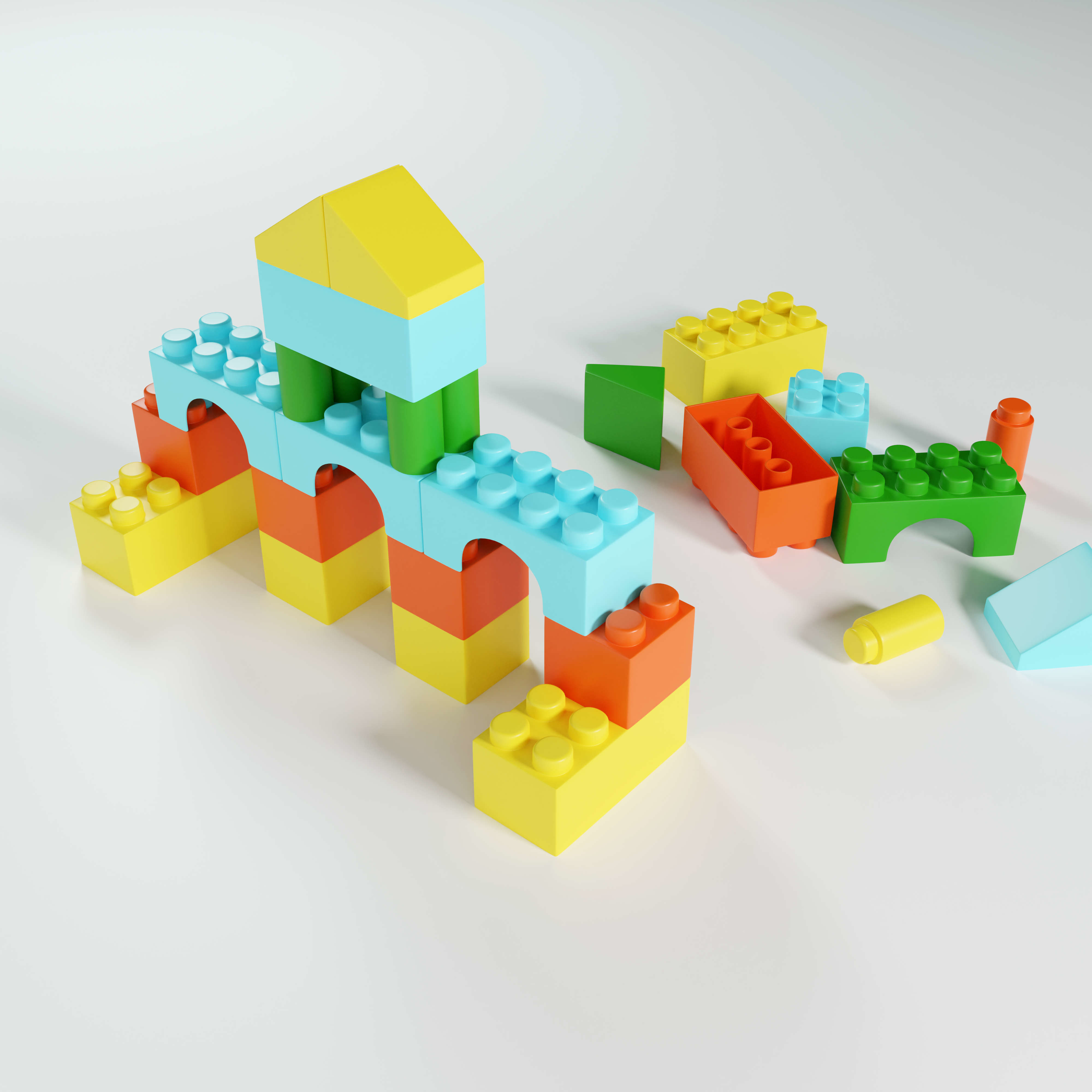 Big Toy Blocks 3D model | CGTrader