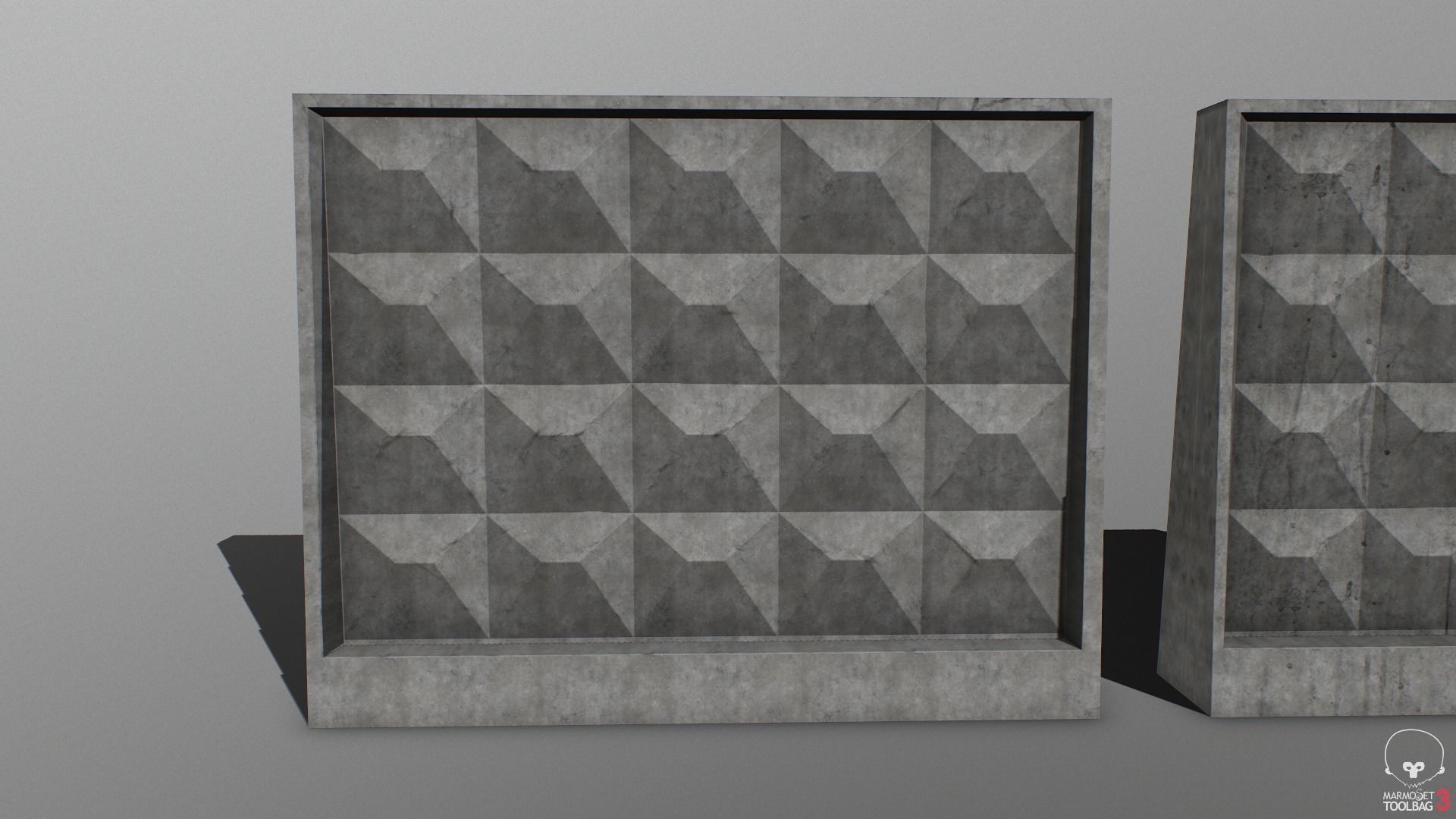 3D model Soviet Russian Concrete Fence Pack VR / AR / low-poly | CGTrader