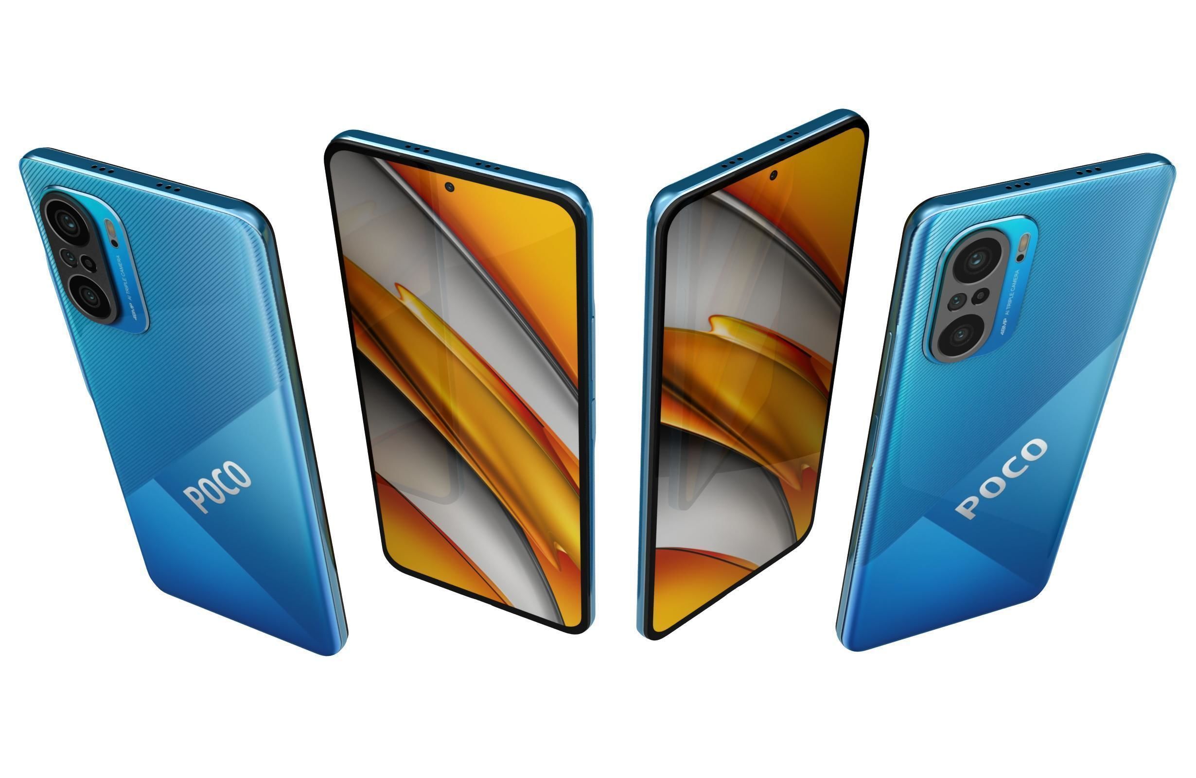 Xiaomi Poco F3 All Colors 3D model | CGTrader