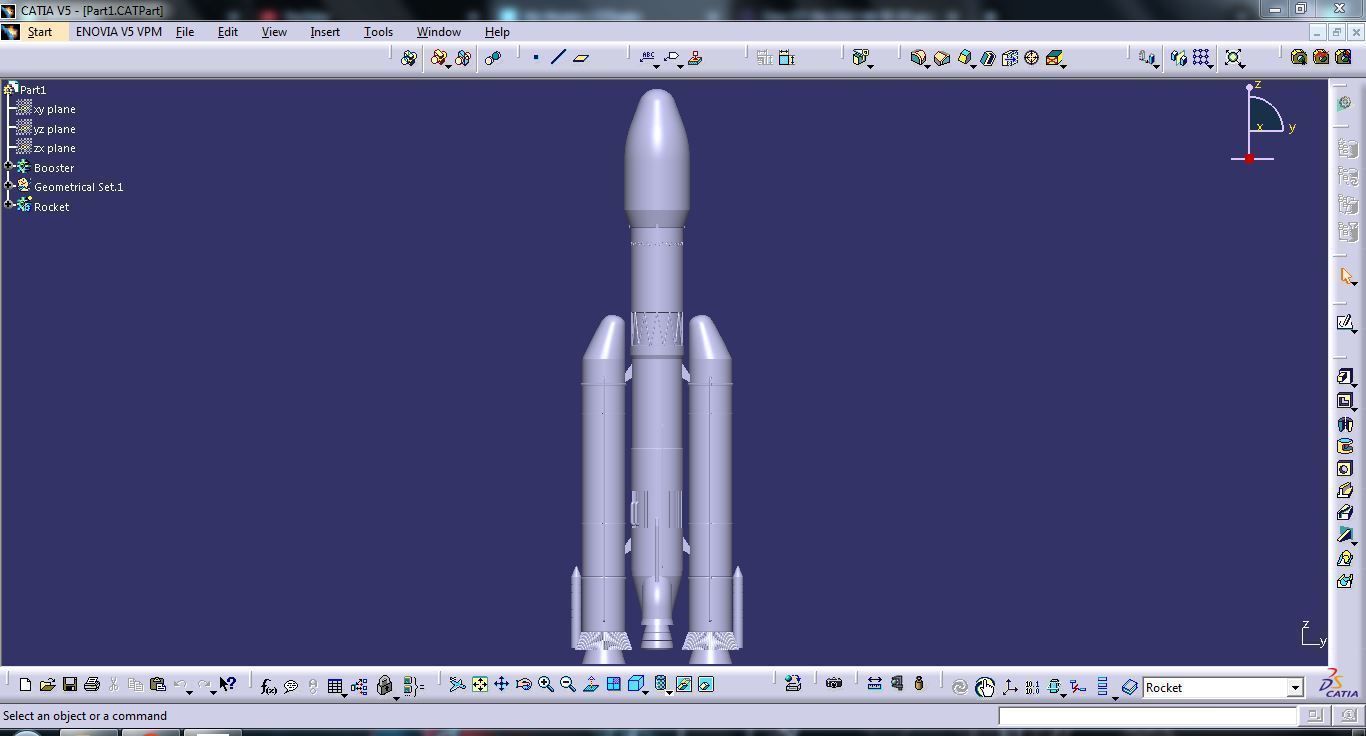 GSLV Mk III free 3D model 3D printable | CGTrader