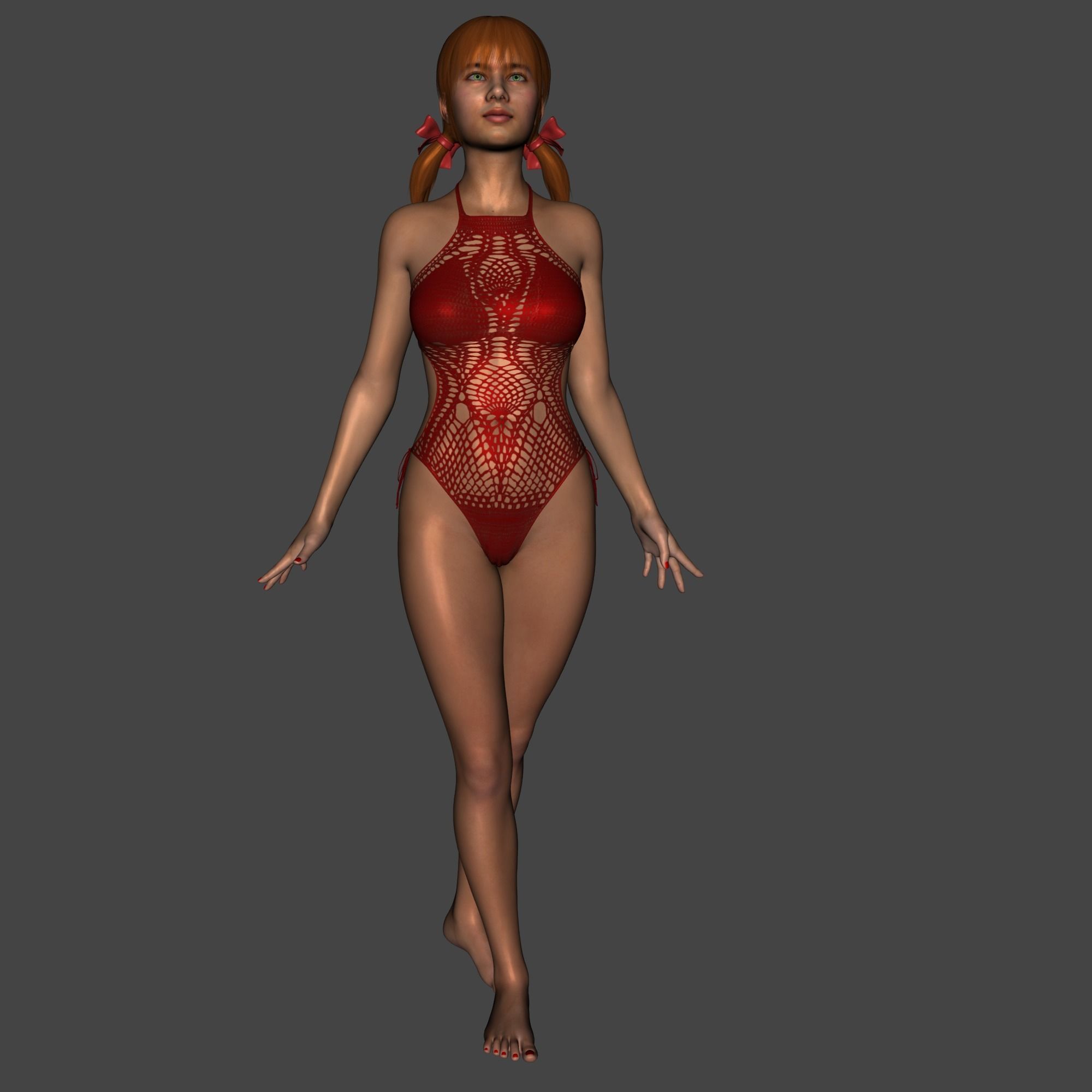 wanda-002 woman in swimsuit 3D model | CGTrader