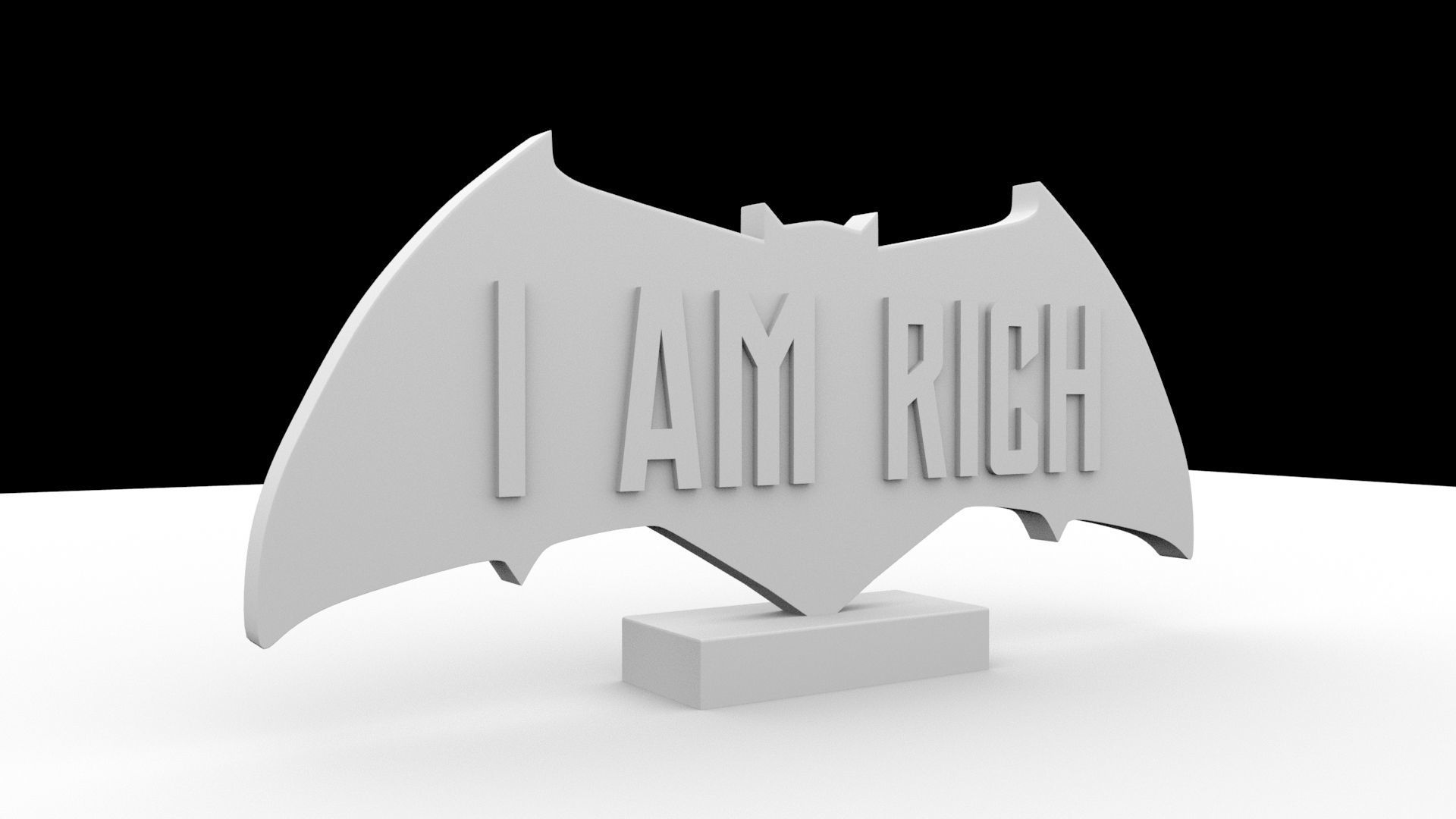 Batman logo 3D model 3D printable | CGTrader