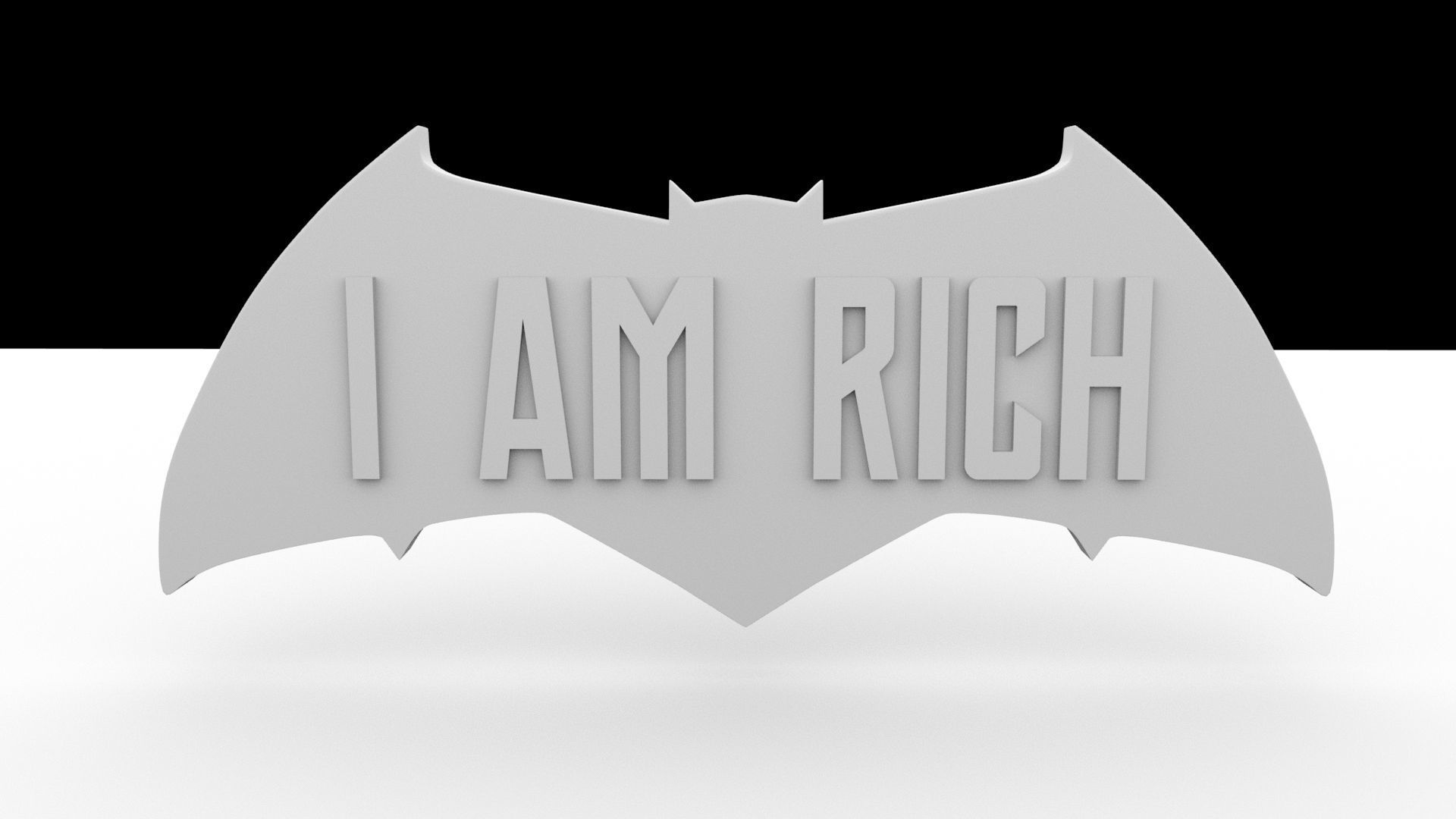 Batman logo 3D model 3D printable | CGTrader