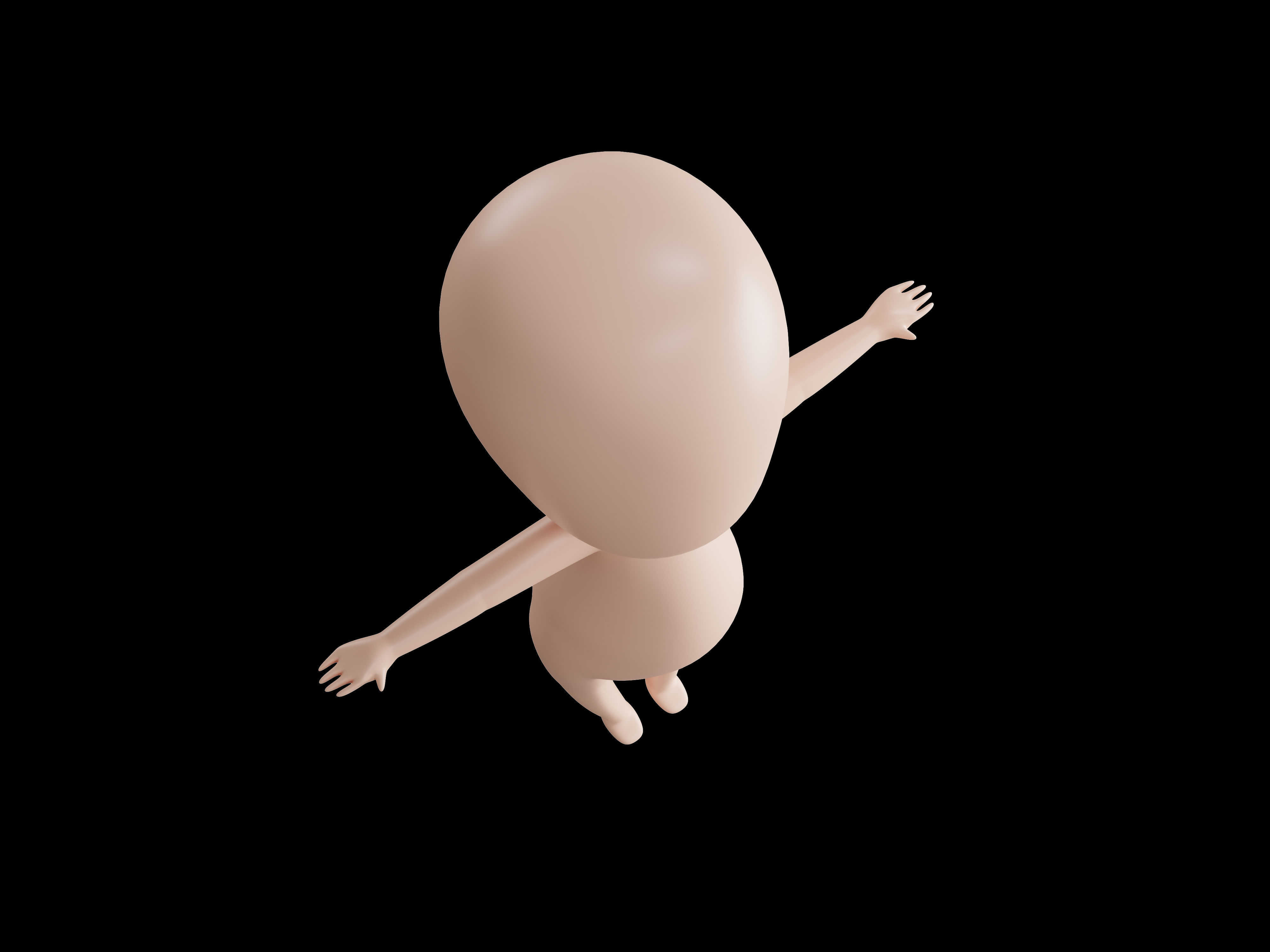 3d Low poly Cute Chibi Base Mesh Body Model free VR / AR / low-poly 3D ...