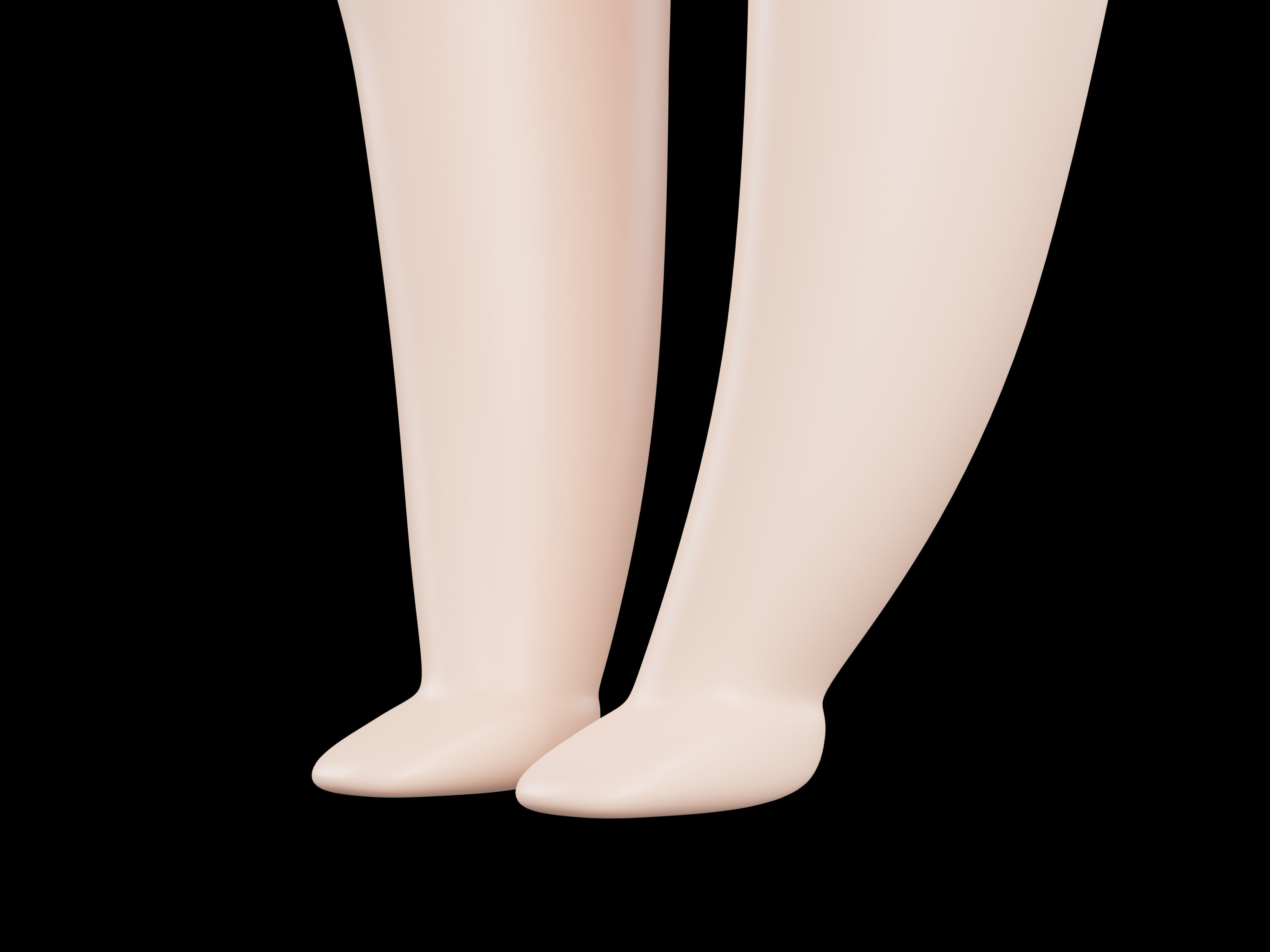 3d Low poly Cute Chibi Base Mesh Body Model free VR / AR / low-poly 3D ...