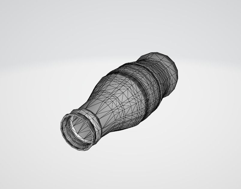 Overly Detailed Coke Bottle free 3D model | CGTrader