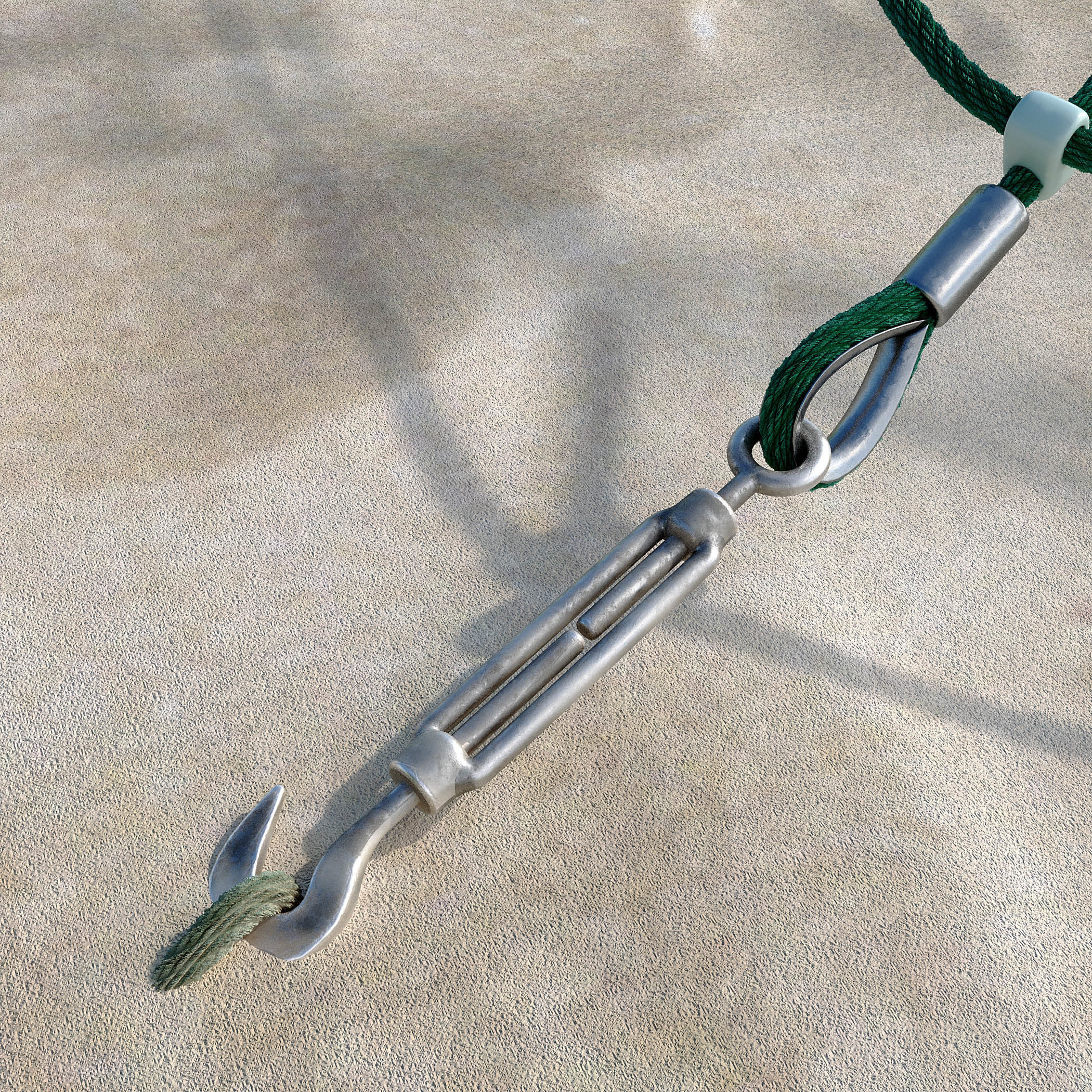 Children playground with rope web 3D model | CGTrader