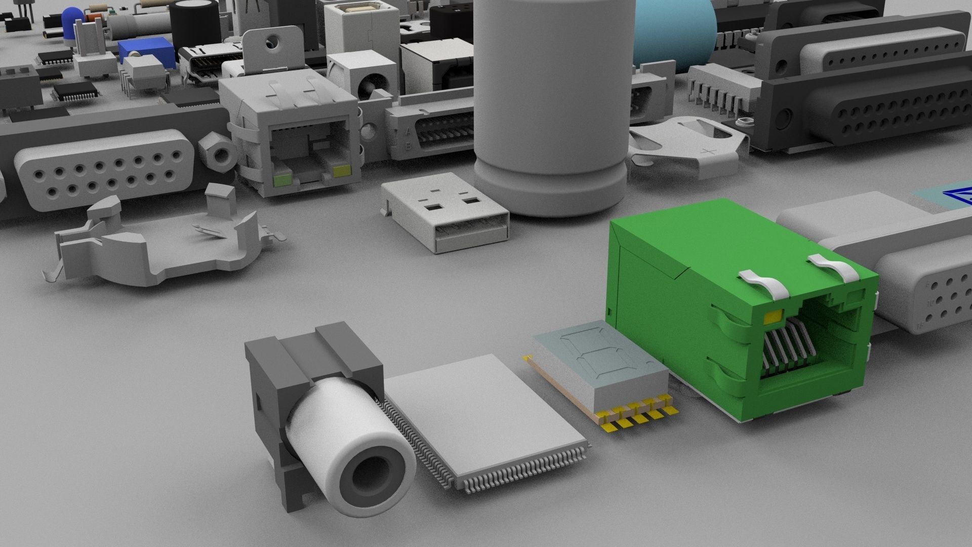 pcb parts 3D model | CGTrader