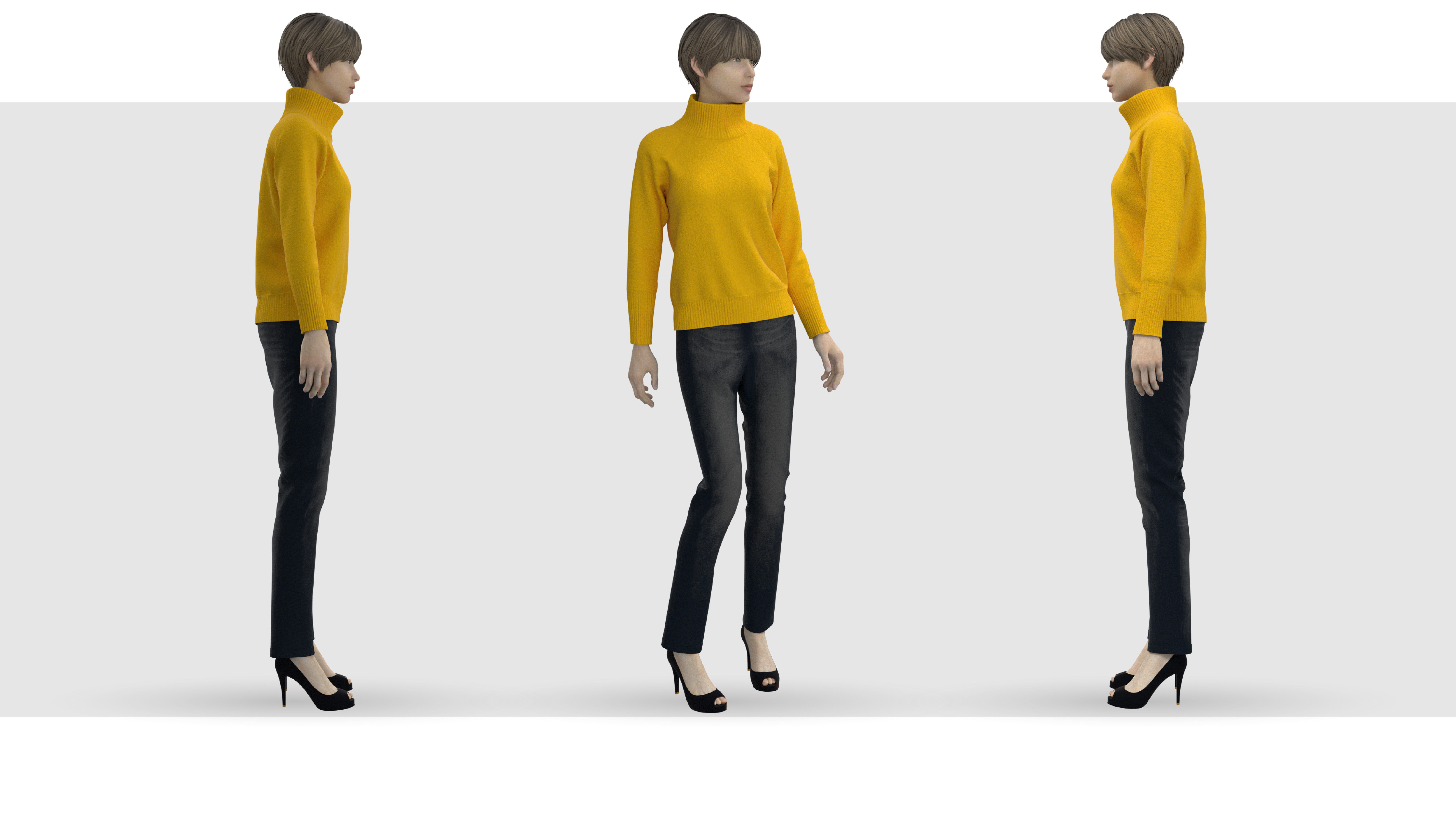cashmere sweater 3D model | CGTrader