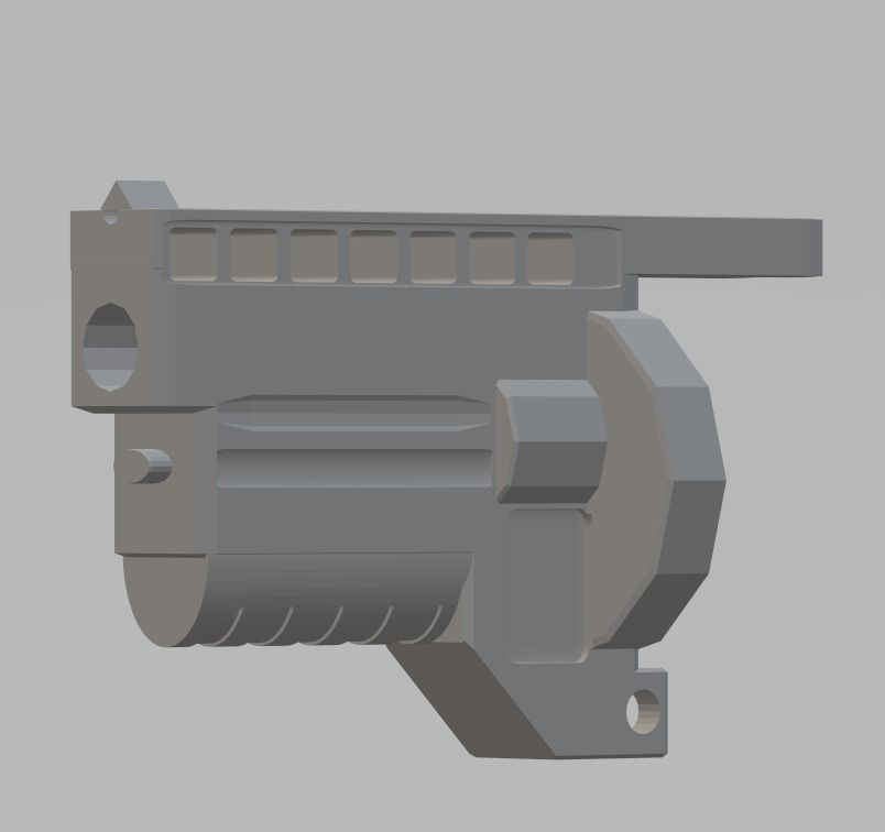 FHW Bolter Revolver Cosplay Blaster free 3D model 3D printable | CGTrader