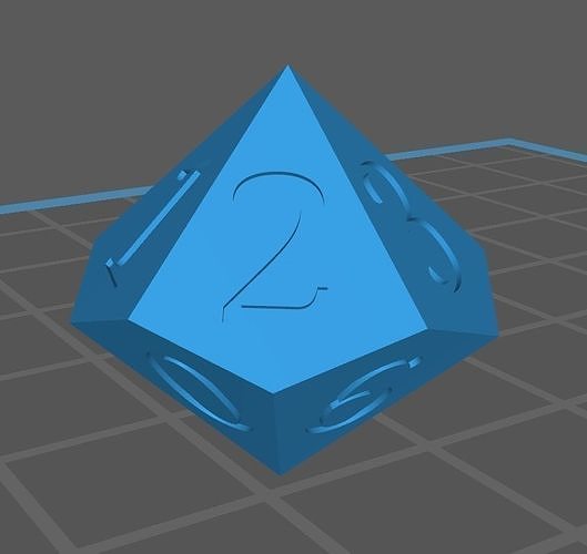 Dice 10 faces free VR / AR / low-poly 3D model | CGTrader