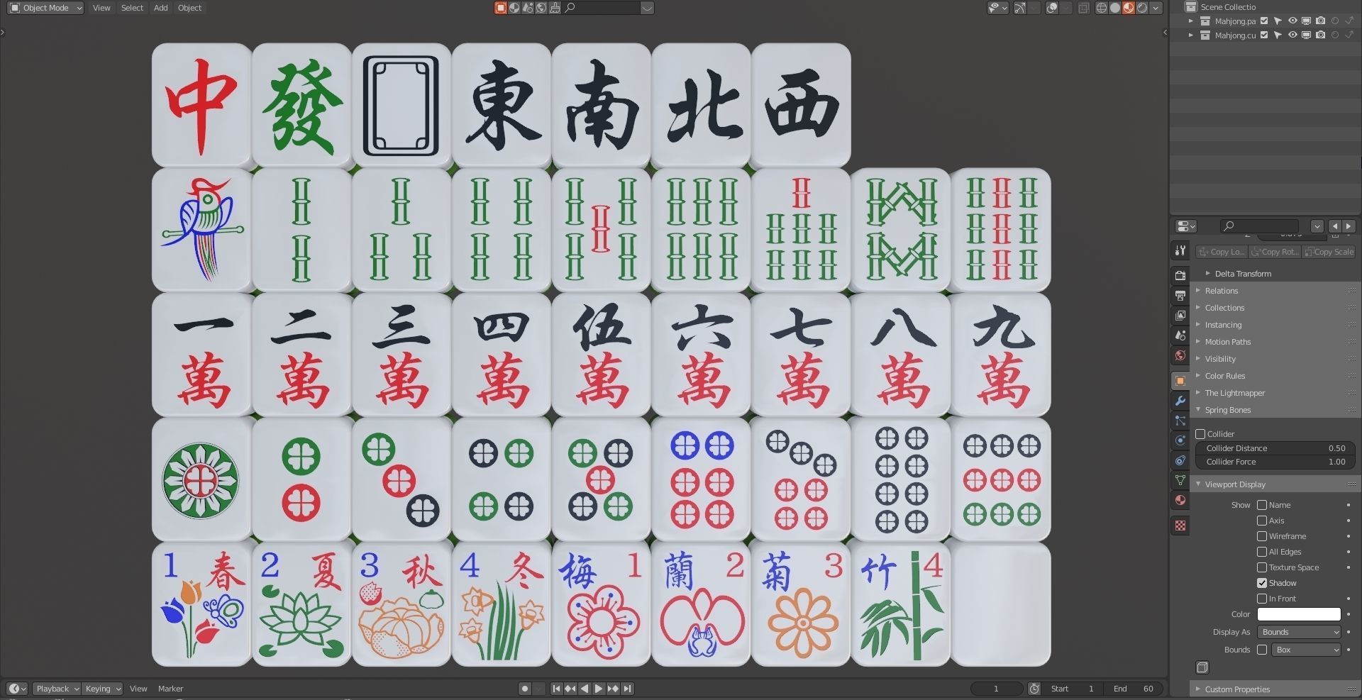 3D model Taiwan mahjong VR / AR / low-poly | CGTrader