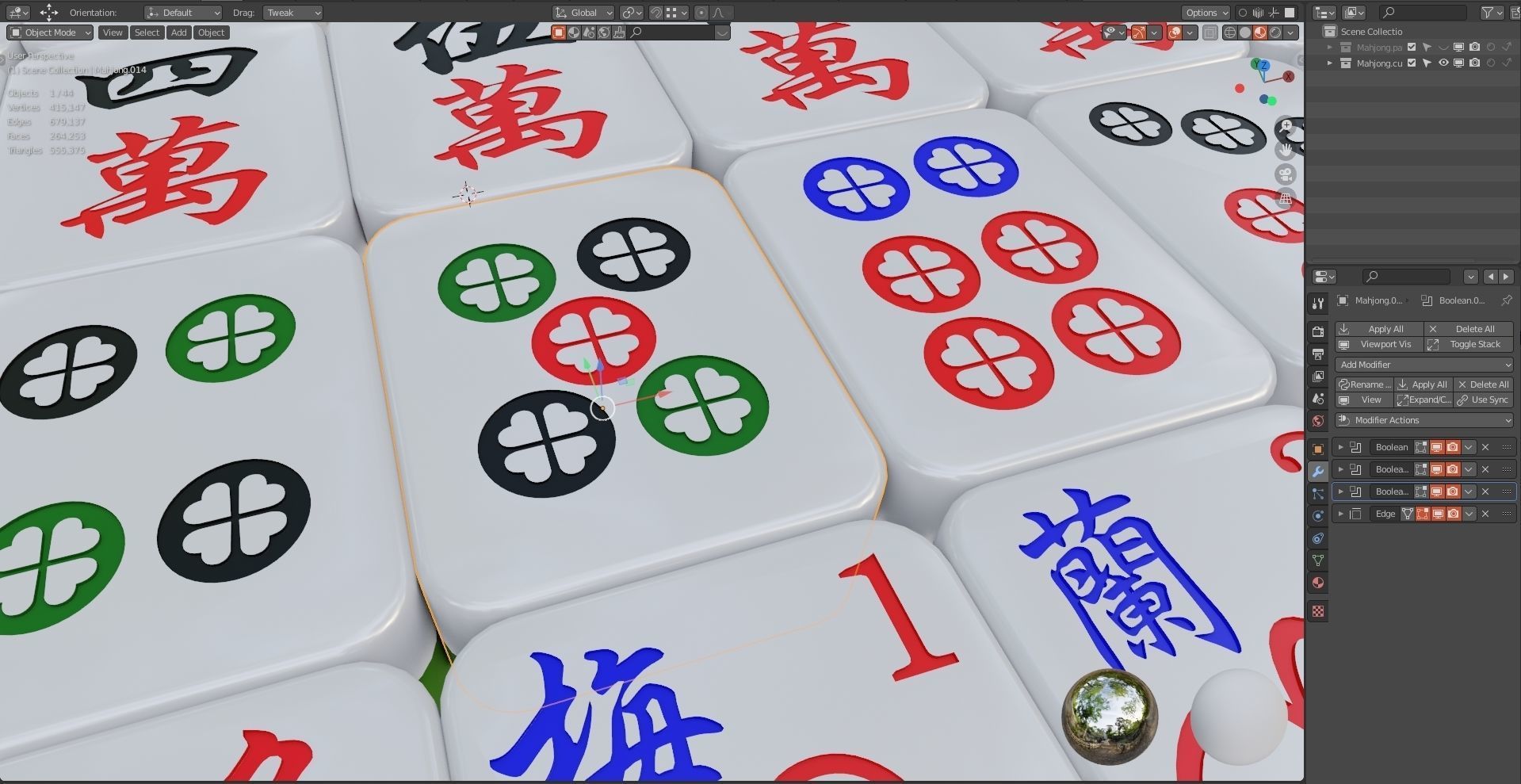 3D model Taiwan mahjong VR / AR / low-poly | CGTrader