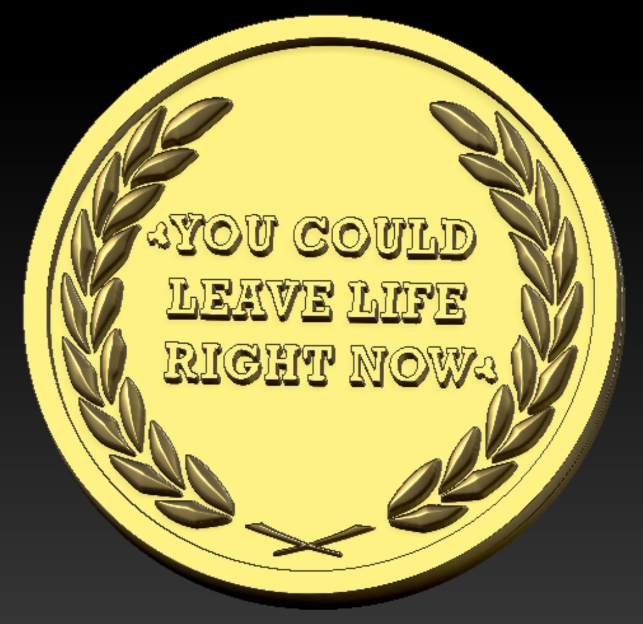 Memento Mori Coin 3D model 3D printable | CGTrader