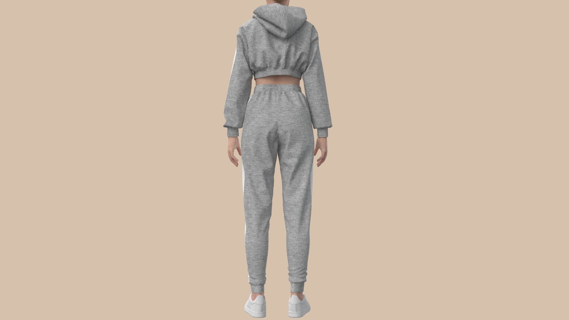 Female TrackSuit 3D model | CGTrader
