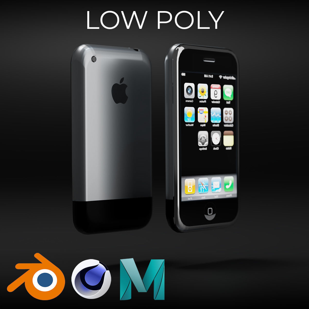 3D model Original 2007 iPhone 1 VR / AR / low-poly | CGTrader