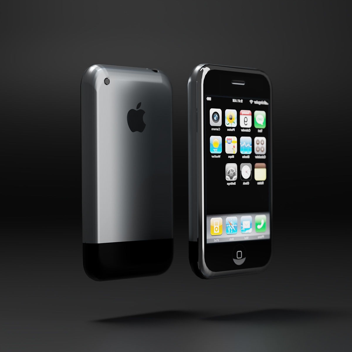 3D model Original 2007 iPhone 1 VR / AR / low-poly | CGTrader