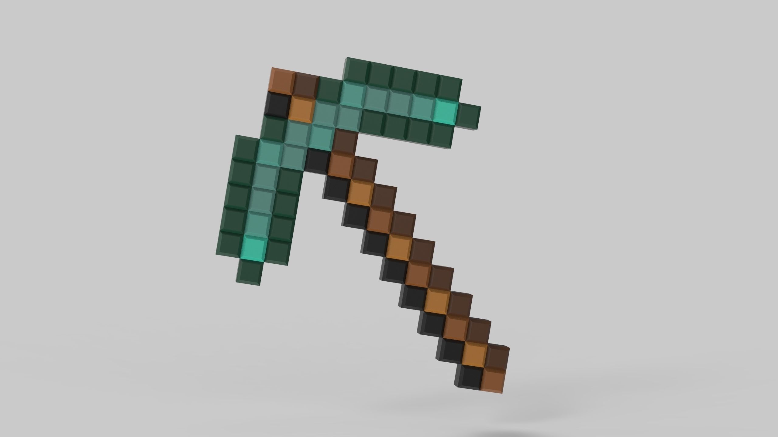 Minecraft Pickaxe for 3dp print cosplay weapon 3D model 3D printable ...