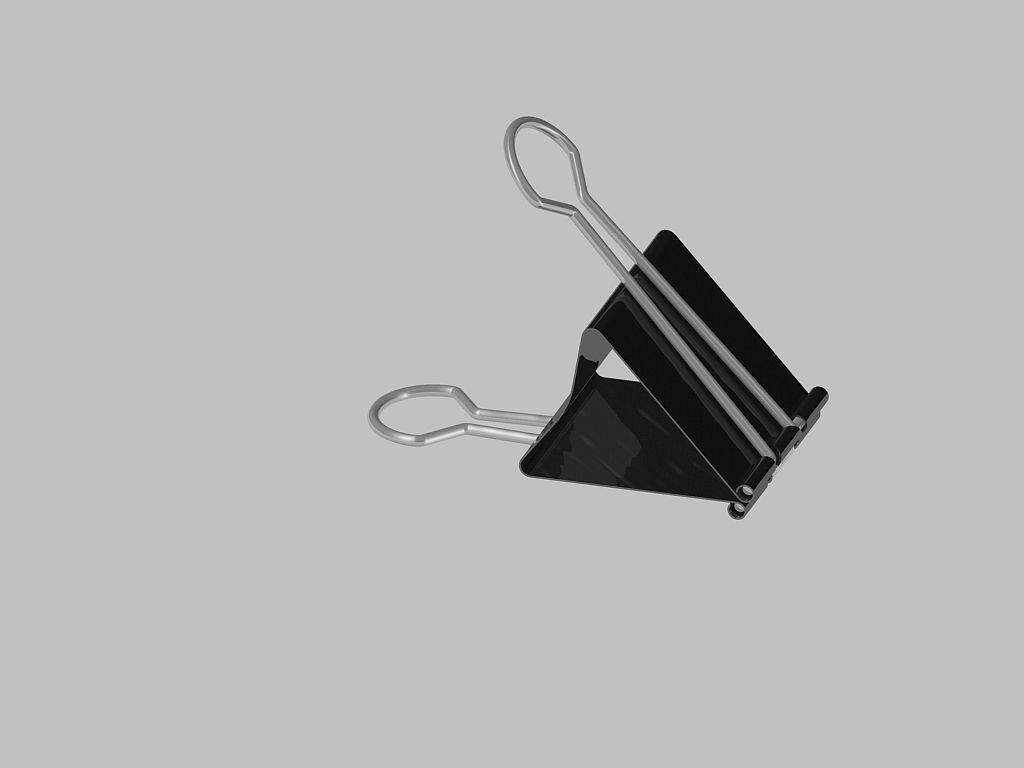 Binder clip free 3D model | CGTrader