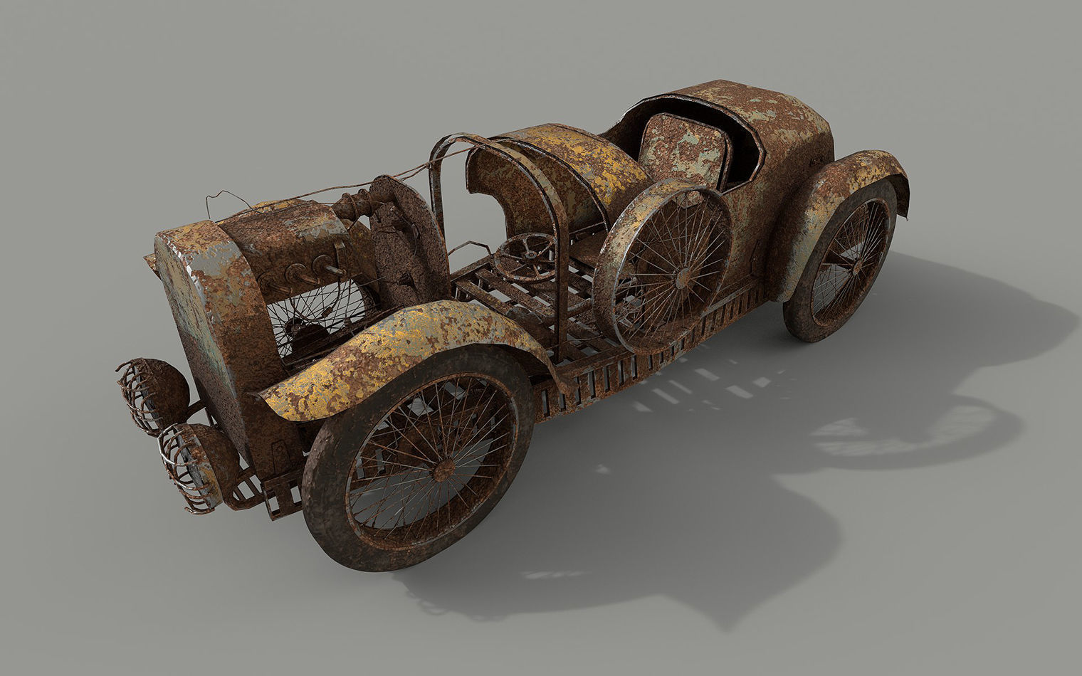 3D model Abandon Rust car VR / AR / low-poly | CGTrader