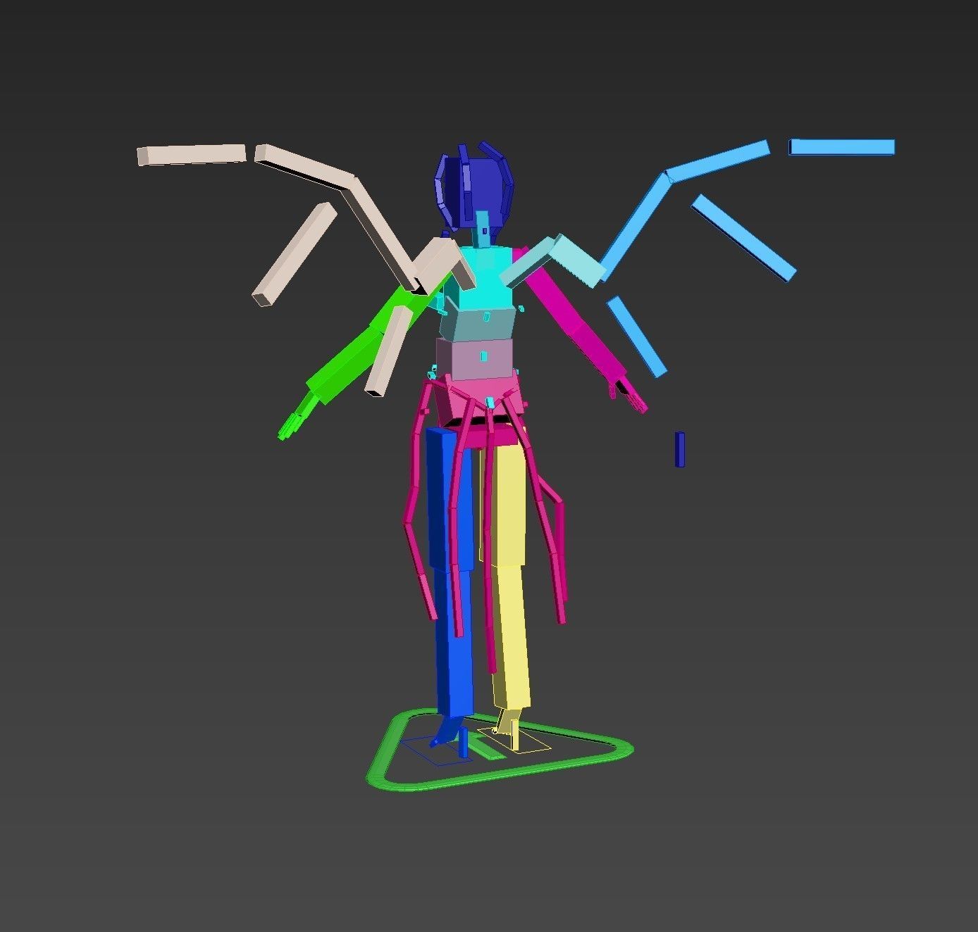 3D model Angel Girl Game Ready VR / AR / low-poly rigged | CGTrader