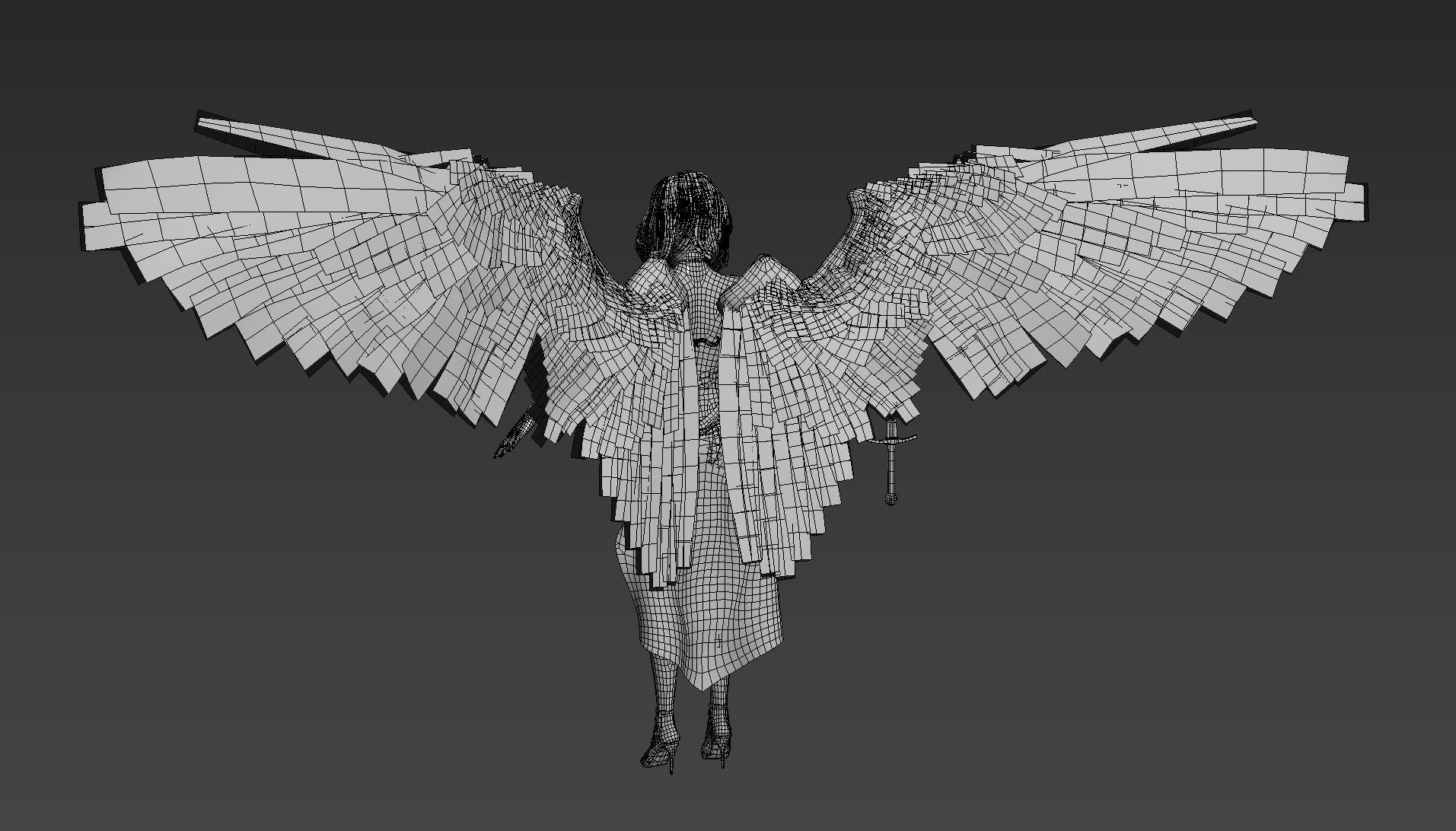 3D model Angel Girl Game Ready VR / AR / low-poly rigged | CGTrader