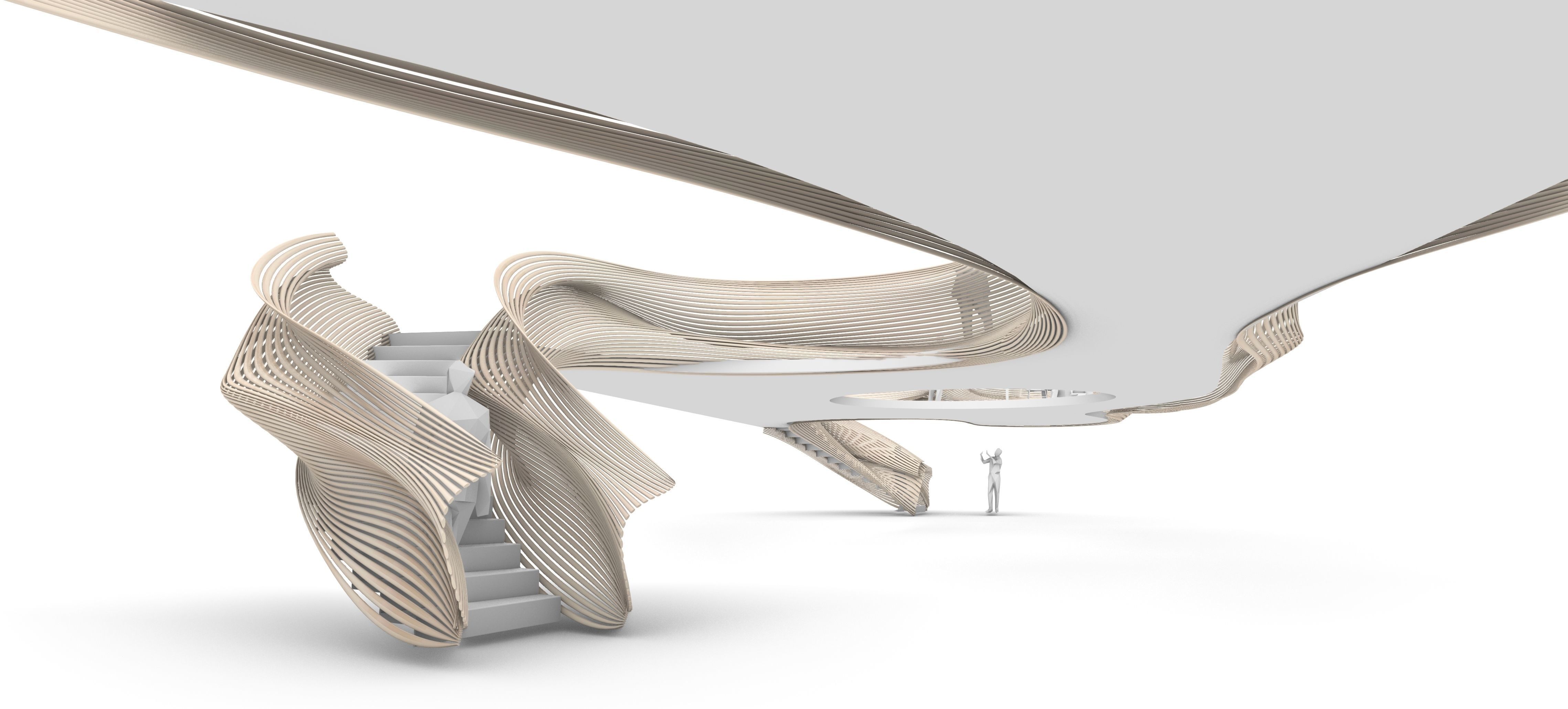 Parametric Stair 3D model | CGTrader