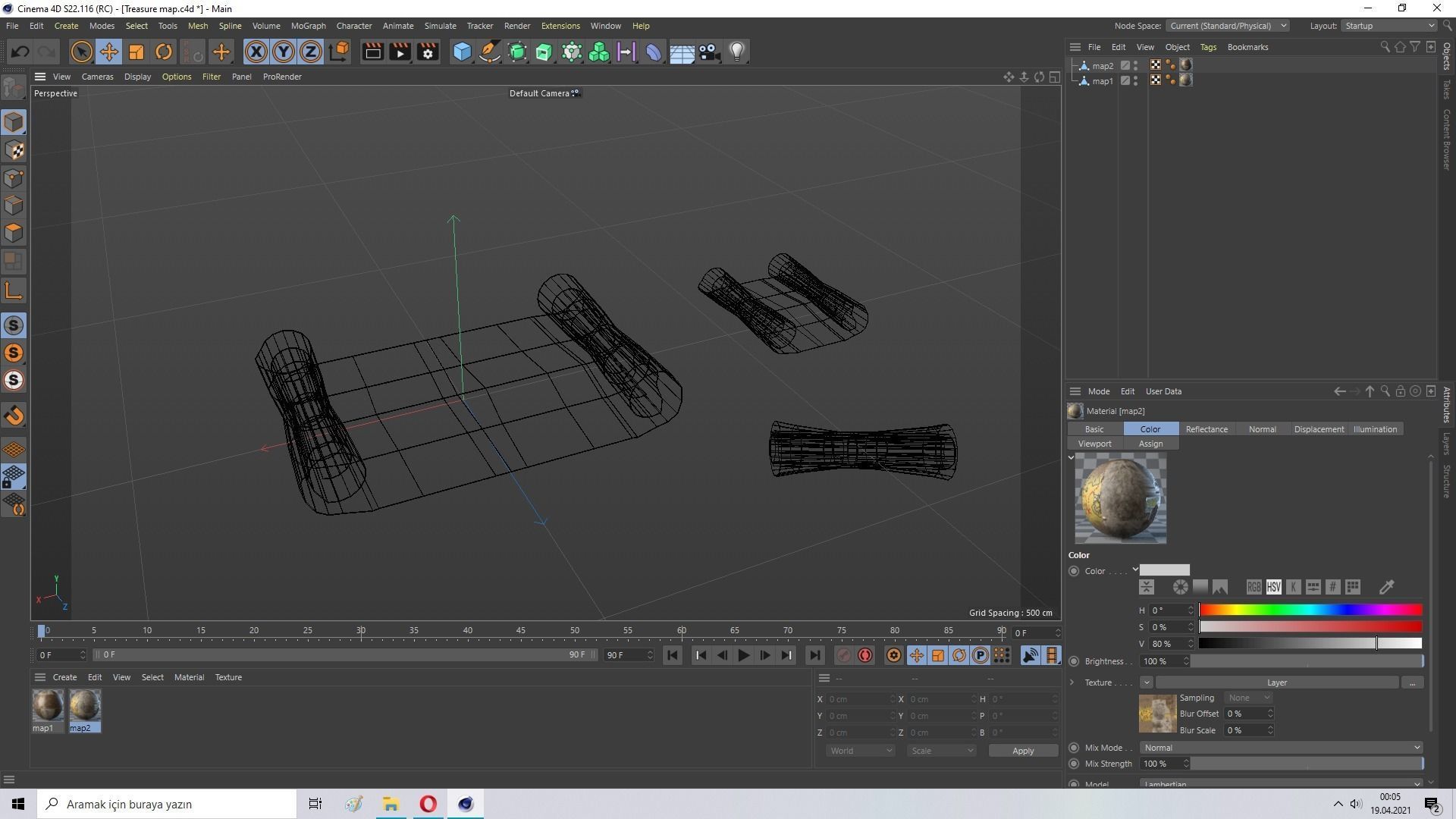 Treasure Map free 3D model | CGTrader