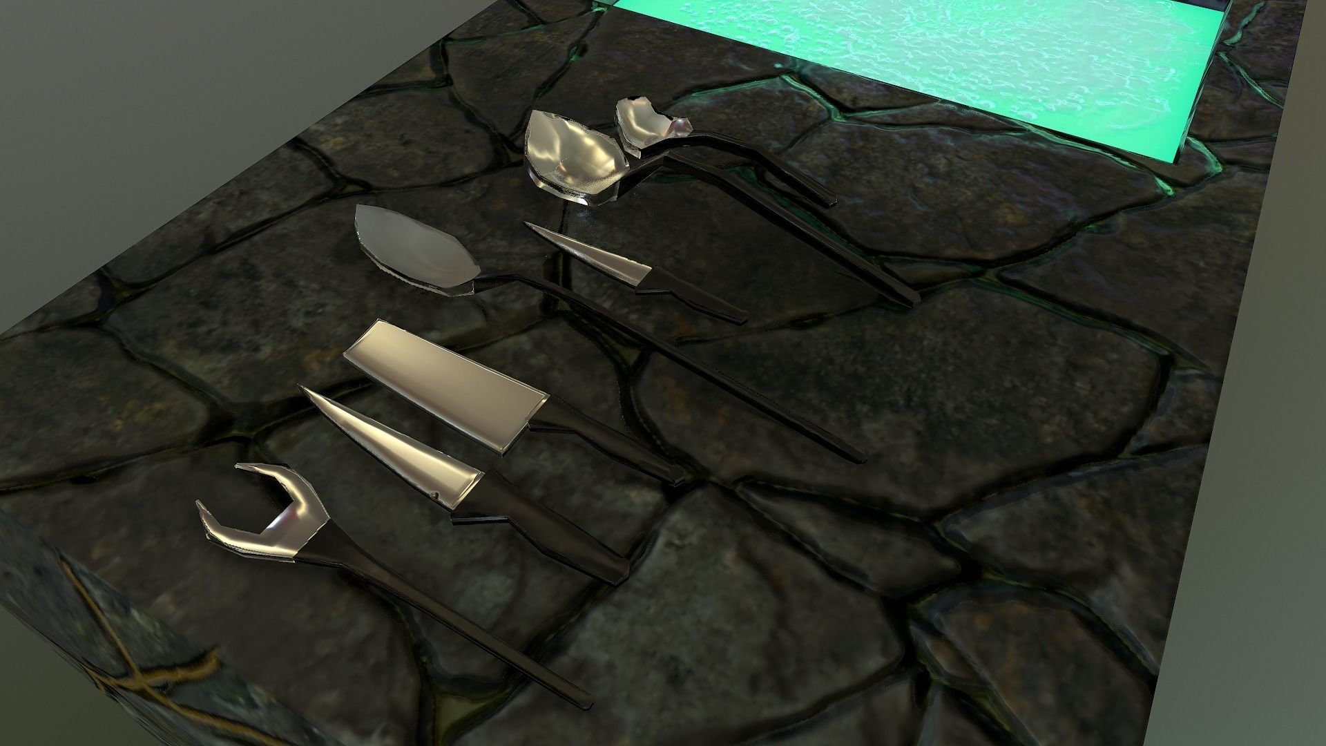 Wizard Workbench free VR / AR / low-poly 3D model | CGTrader