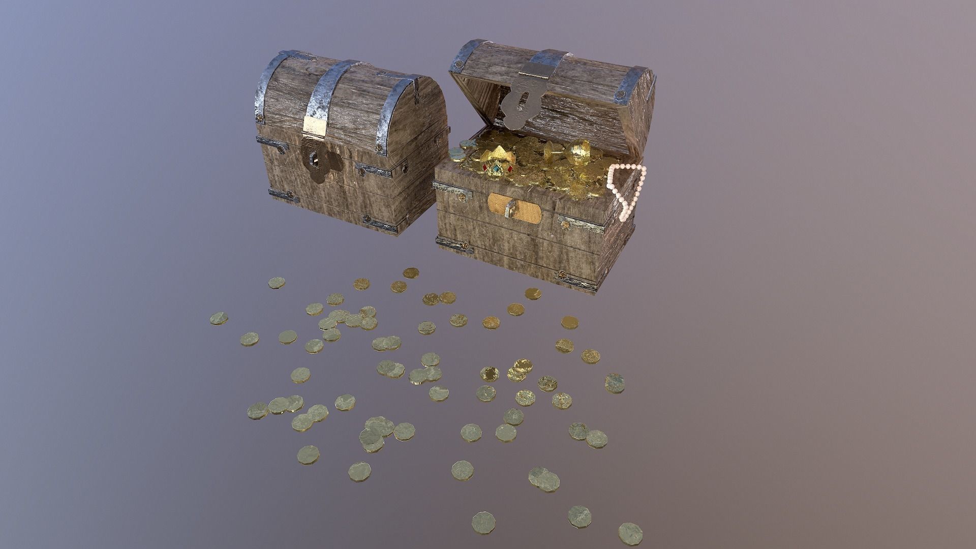 Treasure Chest free 3D model | CGTrader