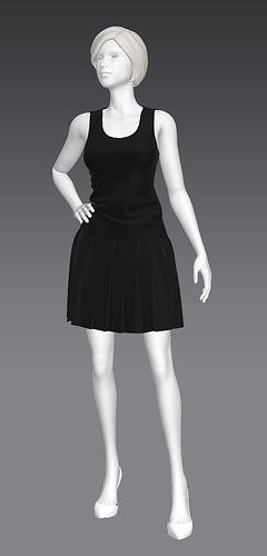 3D model Woman Clothing Pose VR / AR / low-poly | CGTrader