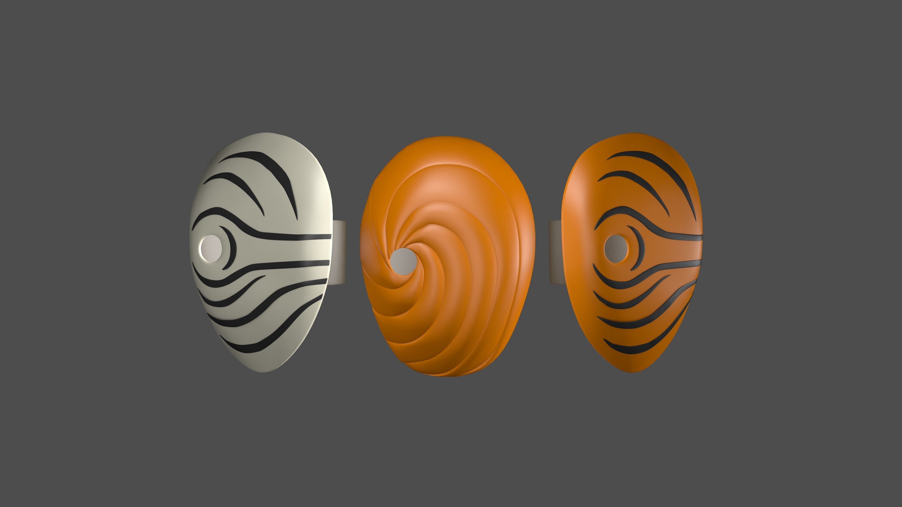 Obito masks 3D model | CGTrader