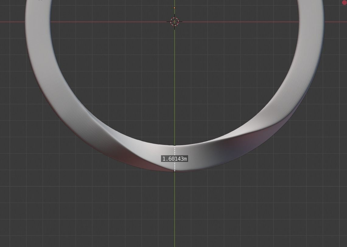 Mobius strip Jewelry Ring 3D model 3D printable | CGTrader