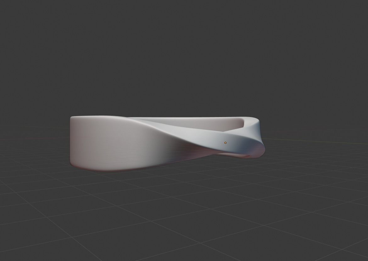 Mobius strip Jewelry Ring 3D model 3D printable | CGTrader