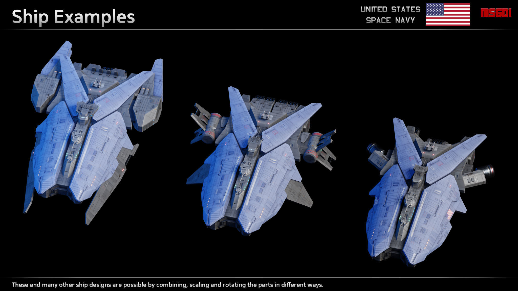 3D model USSN Congress Class Frigate VR / AR / low-poly | CGTrader