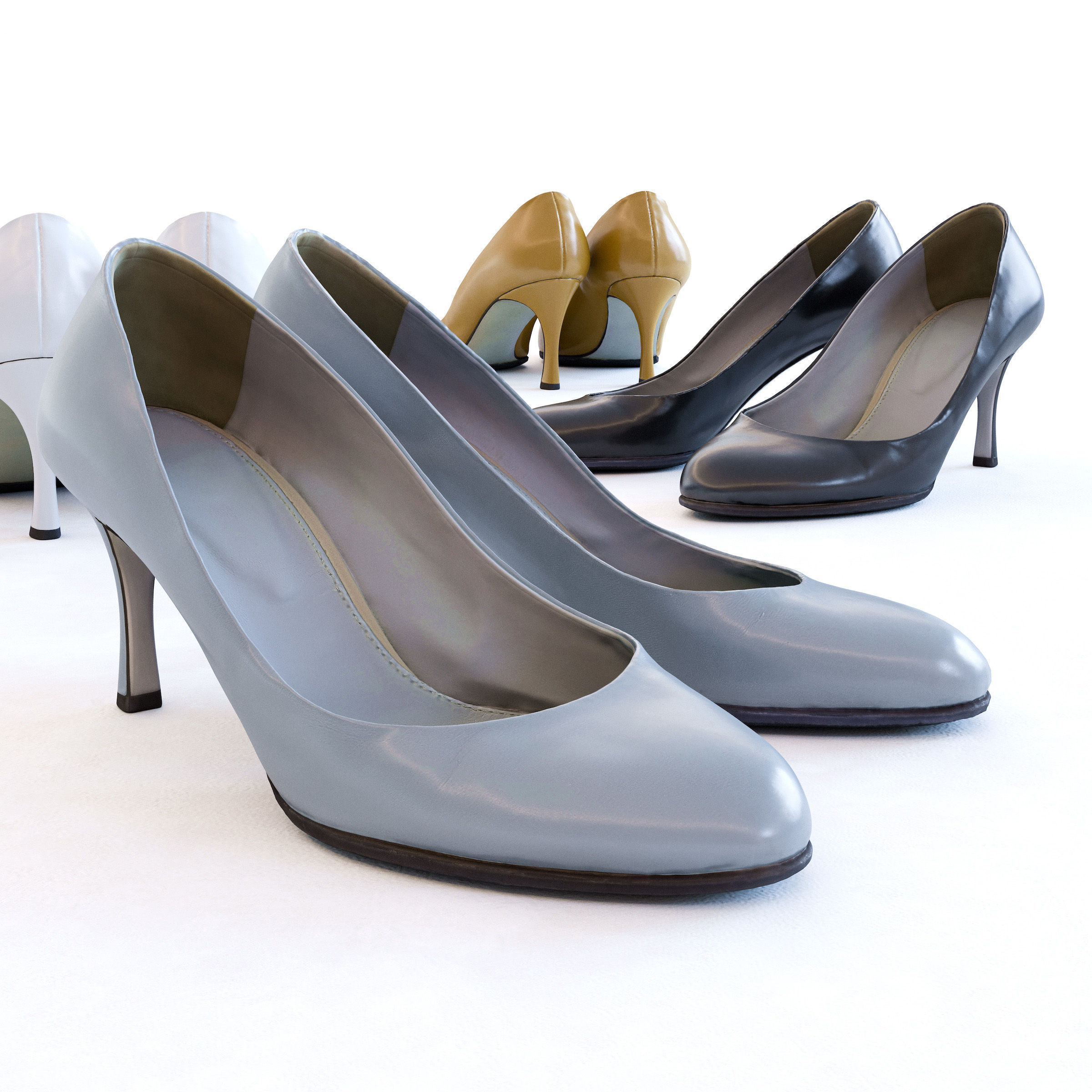 3D model Spool Heel High Heels VR / AR / low-poly | CGTrader