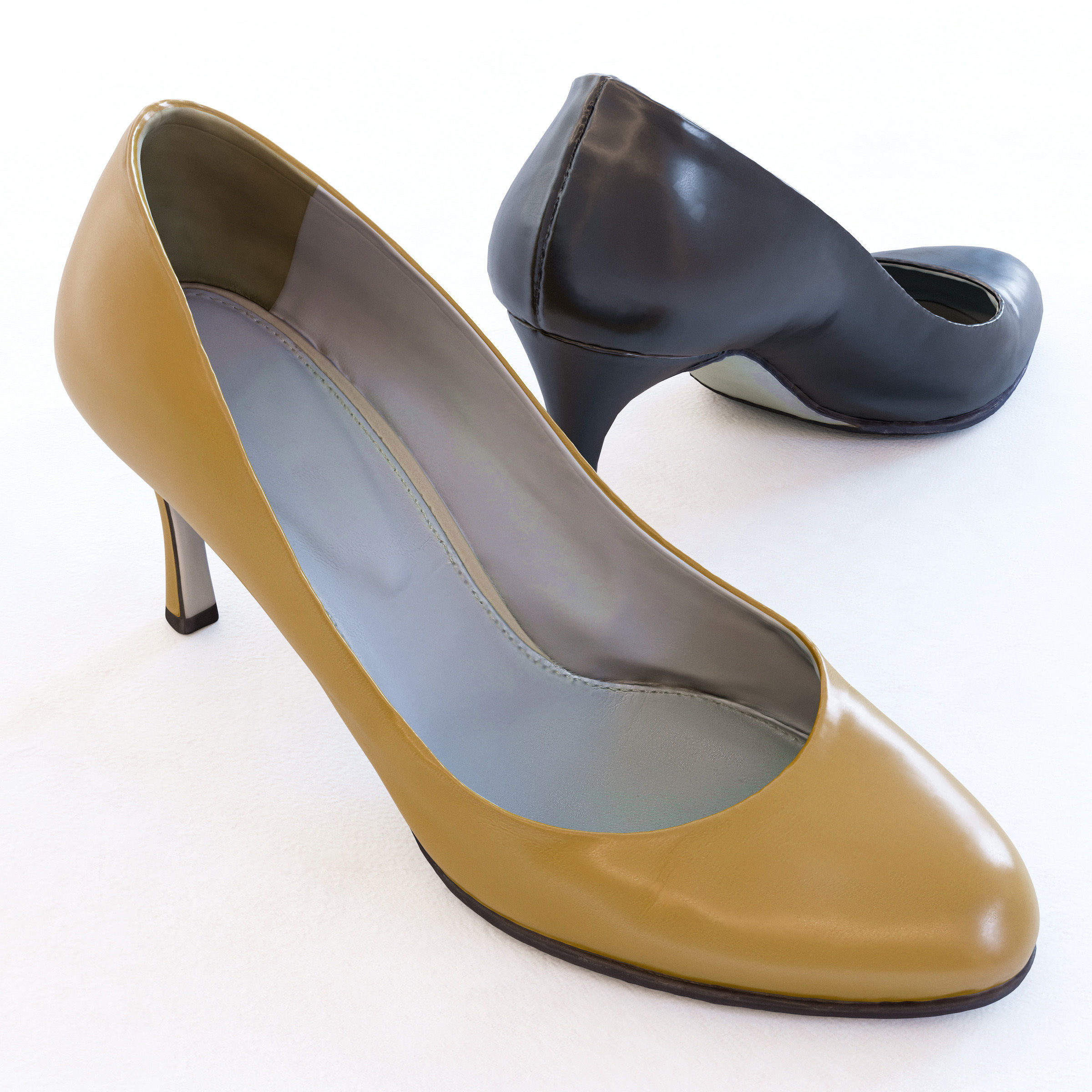 3D model Spool Heel High Heels VR / AR / low-poly | CGTrader