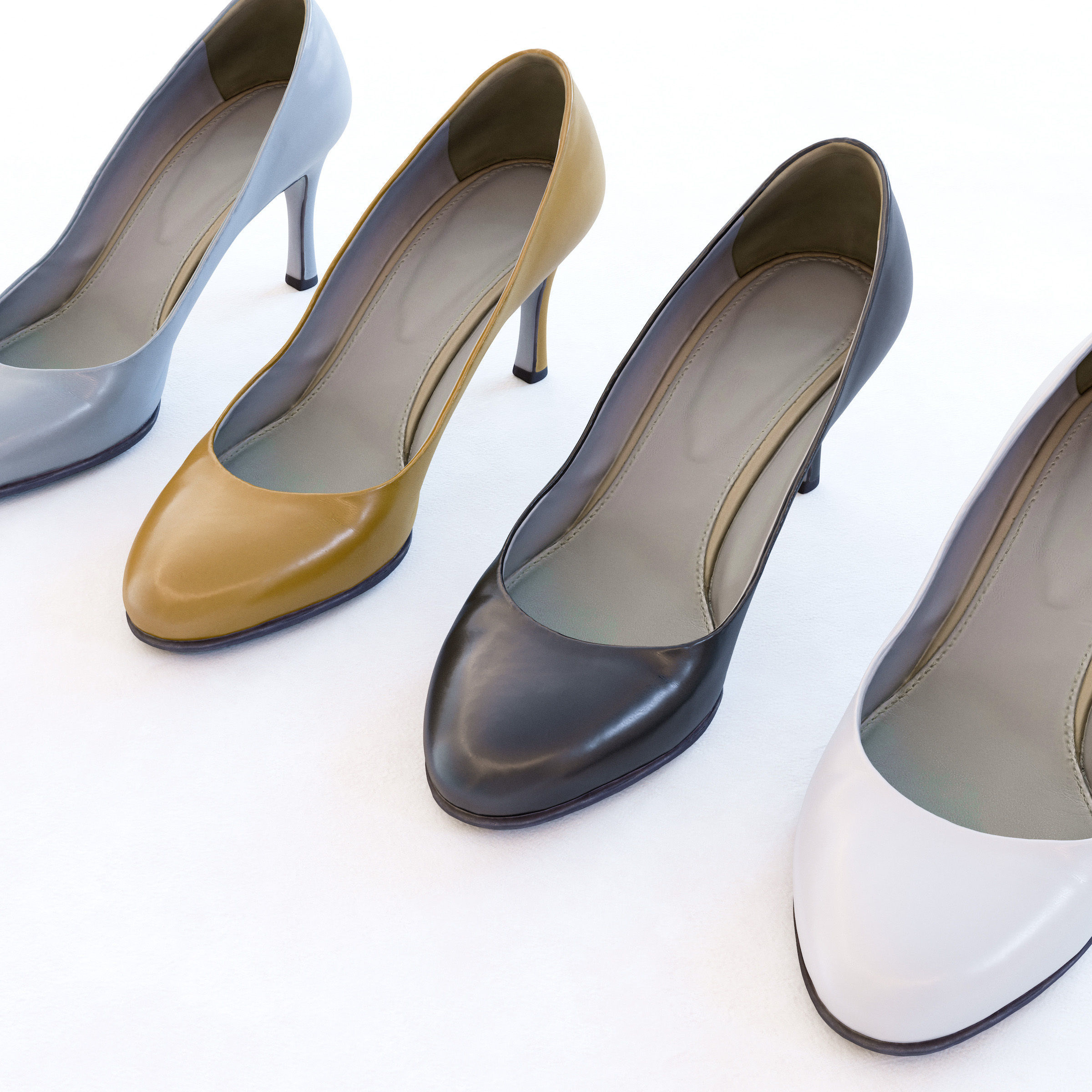 3D model Spool Heel High Heels VR / AR / low-poly | CGTrader