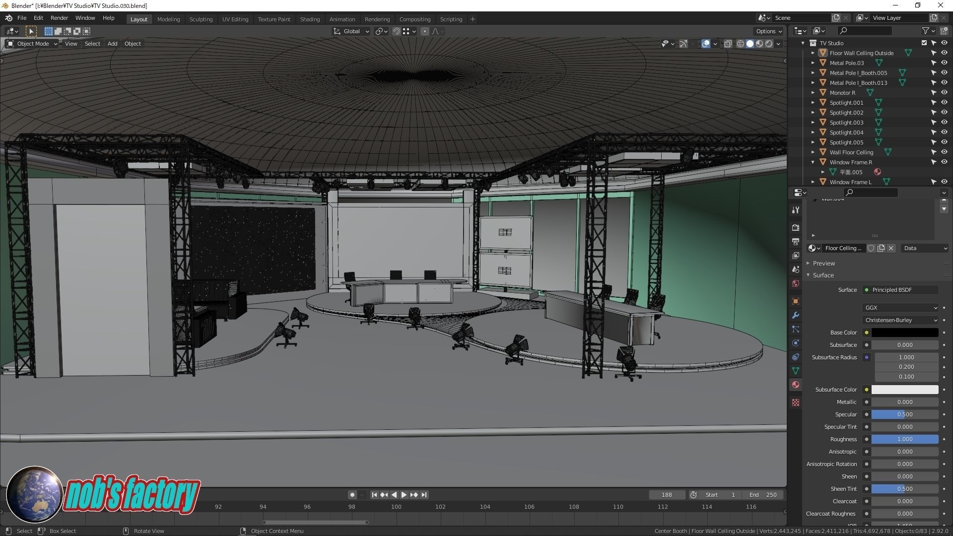 TV Studio 3D Model 3D model | CGTrader