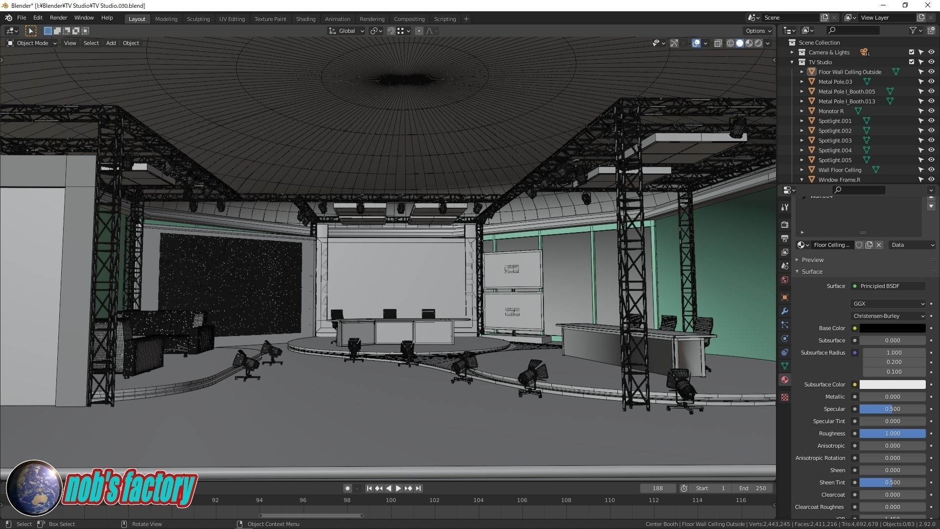 TV Studio 3D Model 3D model | CGTrader