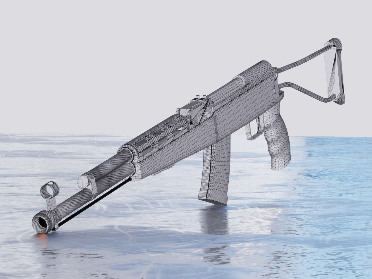 3D model SKS Marksman Rifle Echo PBR VR / AR / low-poly | CGTrader