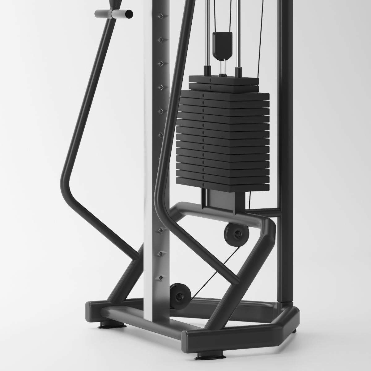 Cable Cross over Gym Machine 3D model | CGTrader