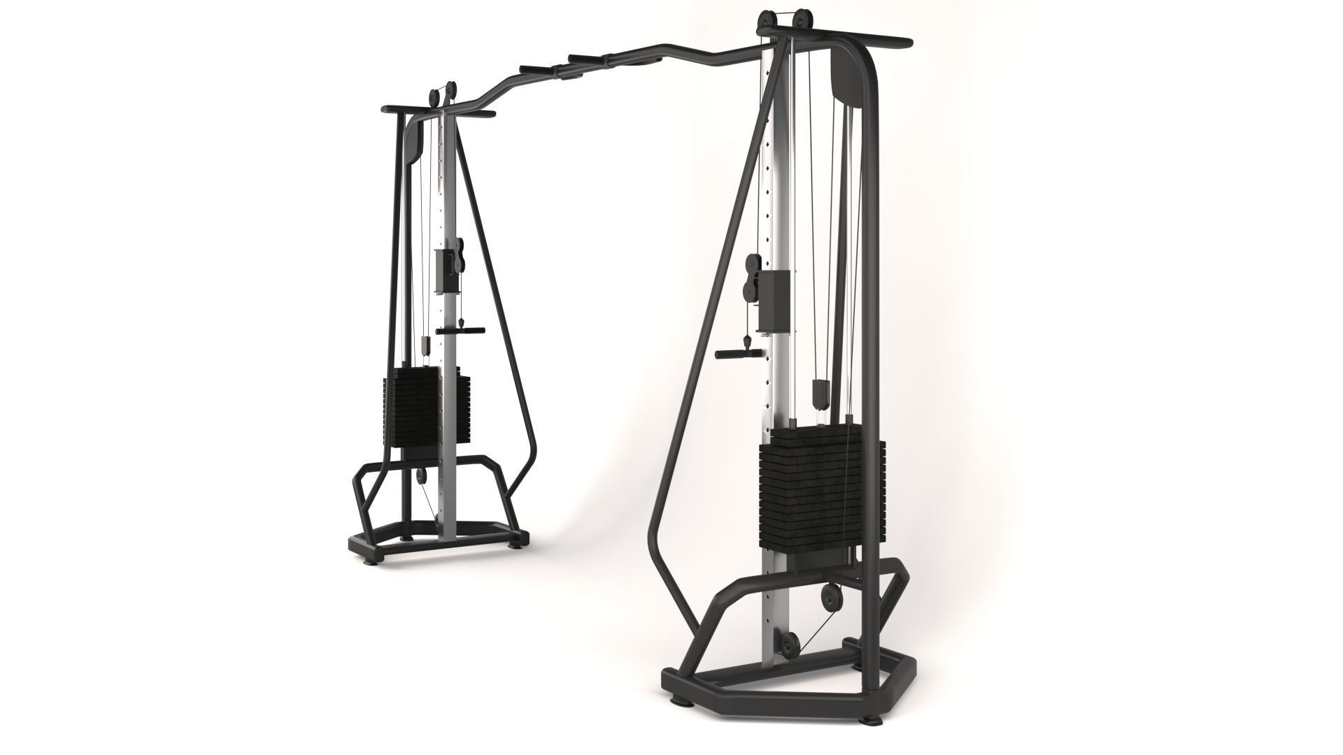 Cable Cross over Gym Machine 3D model | CGTrader