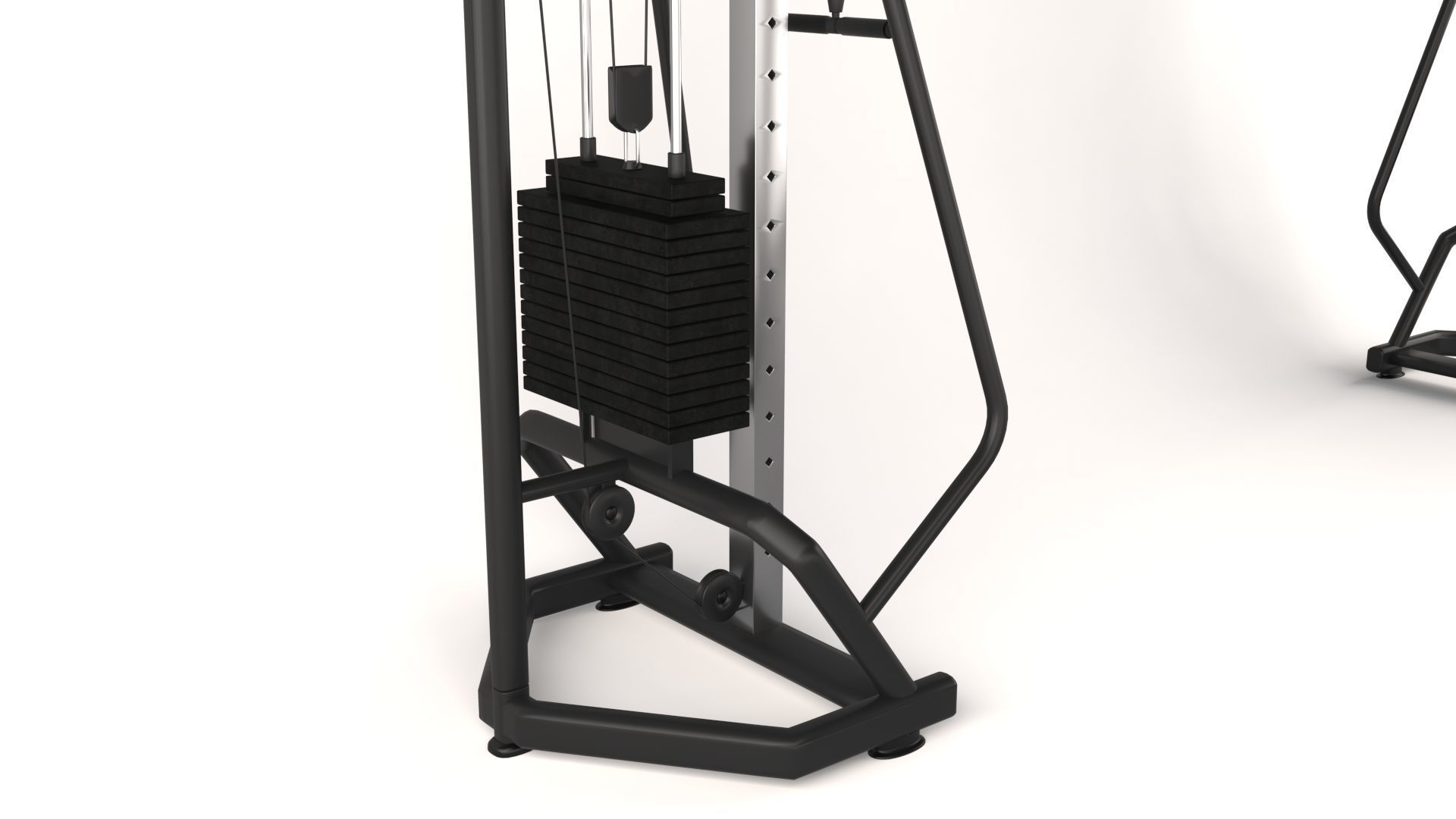 Cable Cross over Gym Machine 3D model | CGTrader