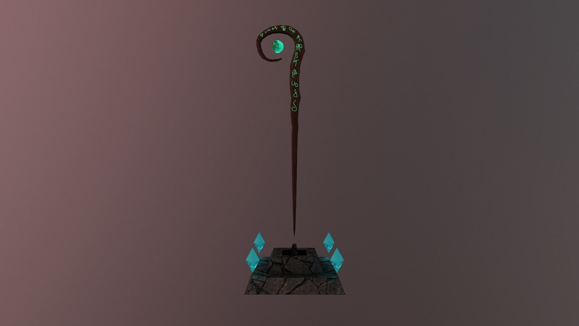 3D model Wizard Wand VR / AR / low-poly | CGTrader