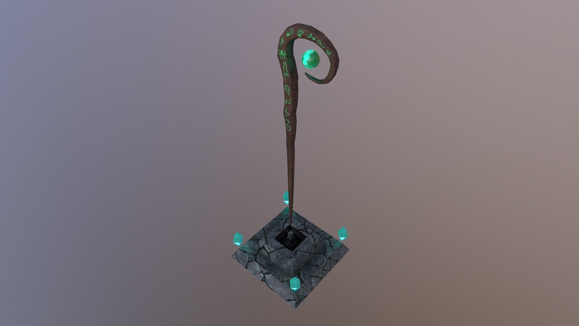 3D model Wizard Wand VR / AR / low-poly | CGTrader
