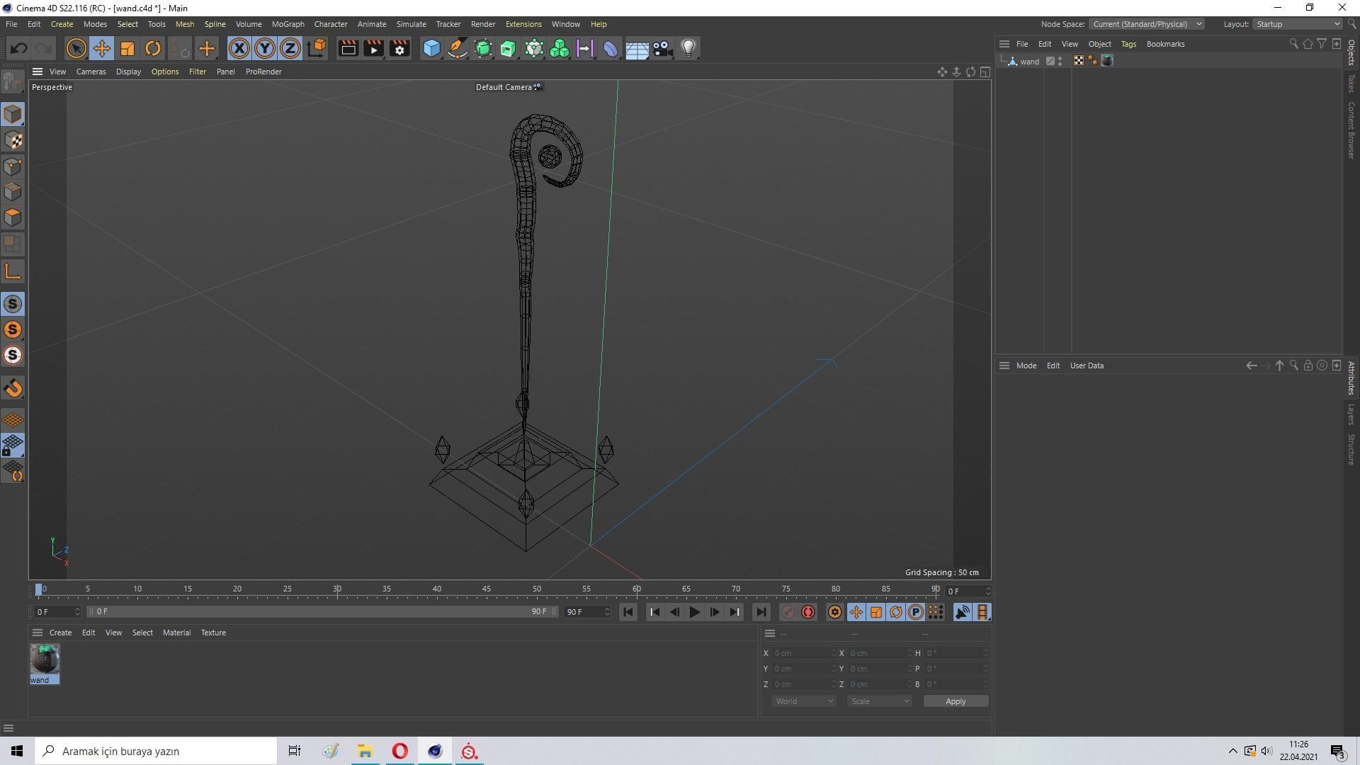 3D model Wizard Wand VR / AR / low-poly | CGTrader