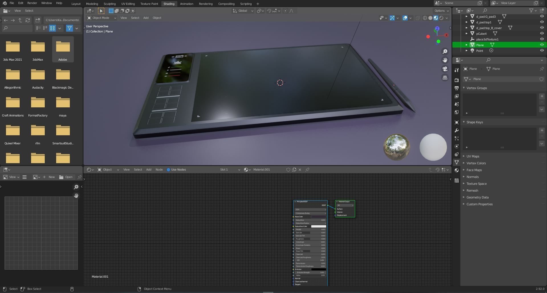 Drawing Tablet 3D model | CGTrader