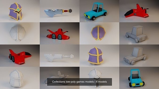 Collections low-poly games models VR / AR / low-poly | CGTrader