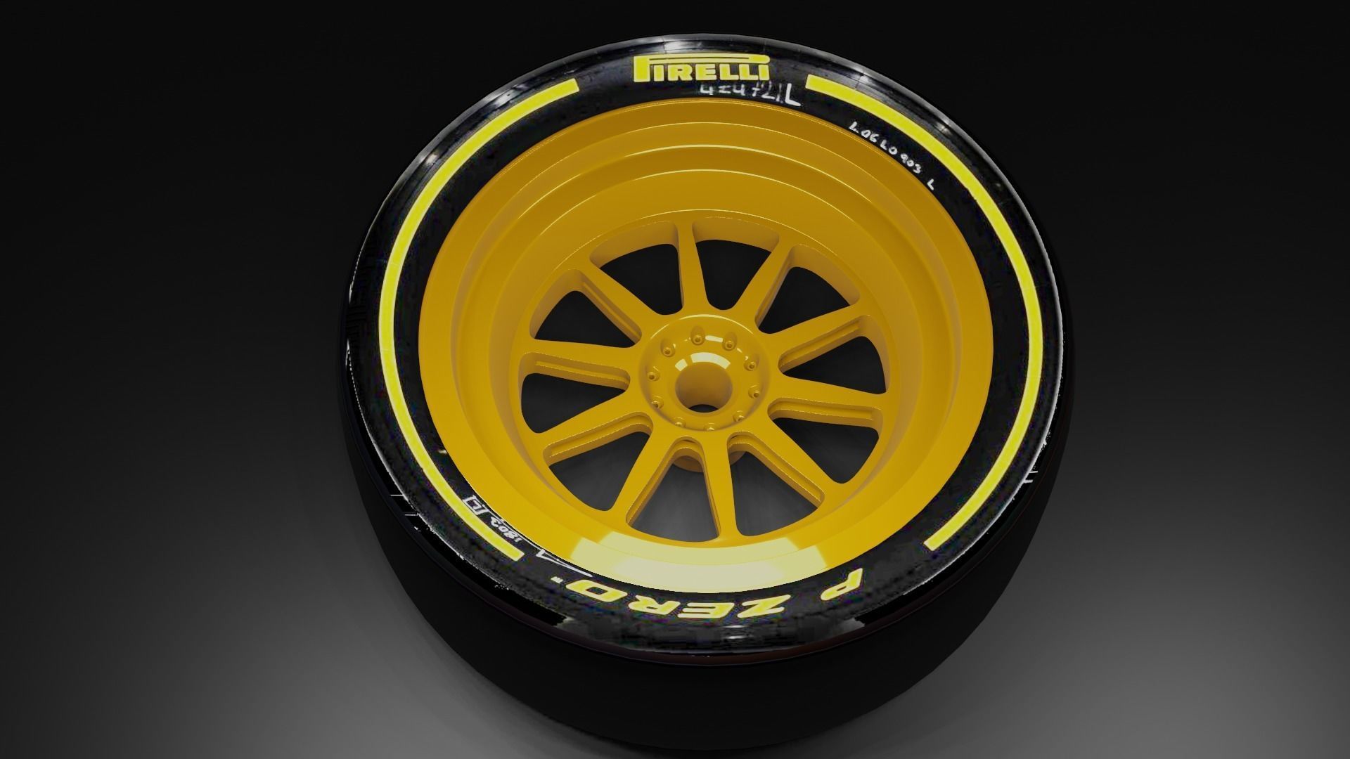 Formula F1 2021 Wheel Rim 3D model | CGTrader
